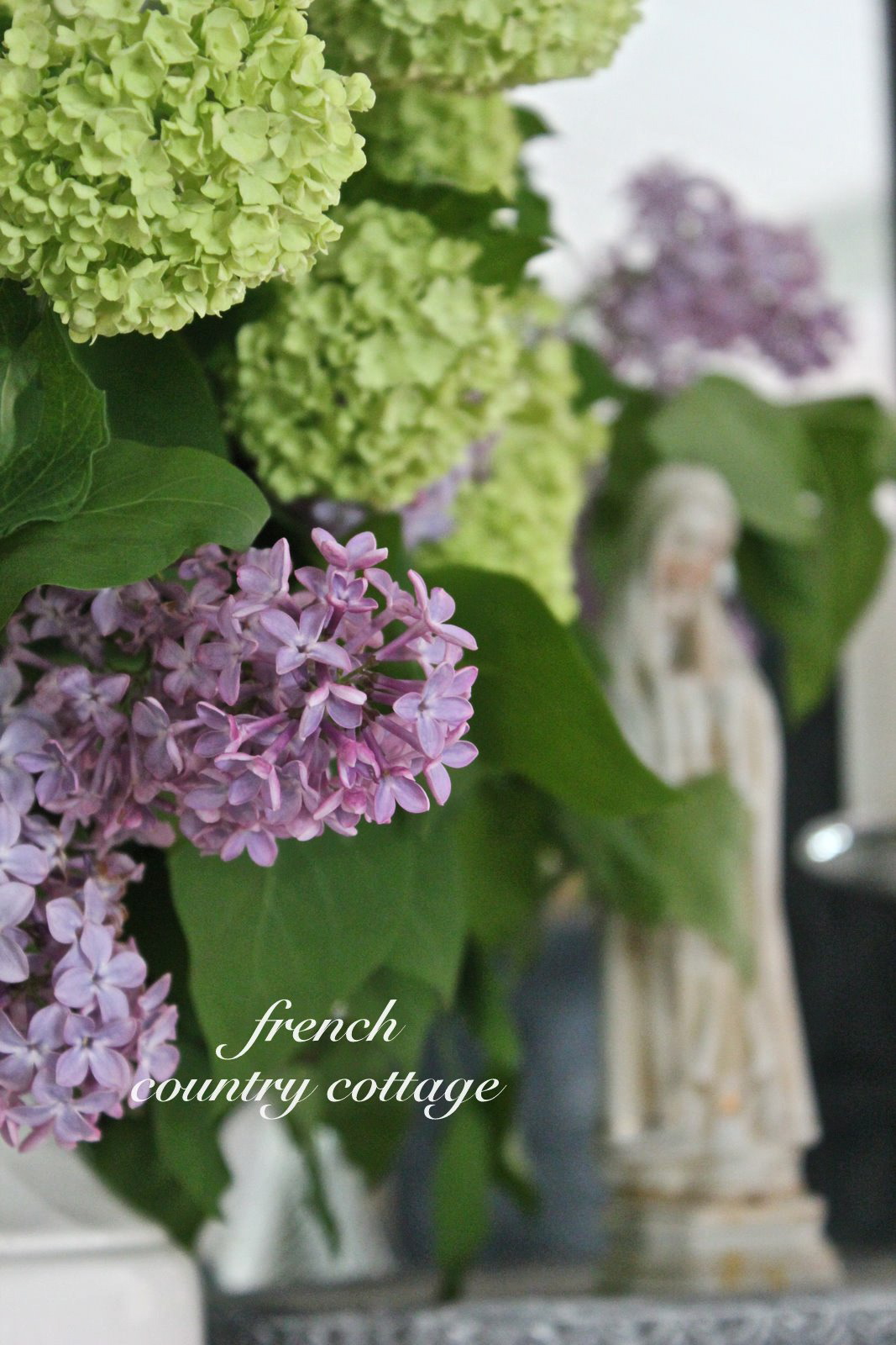 A Fresh Bouquet For The Mantel French Country Cottage