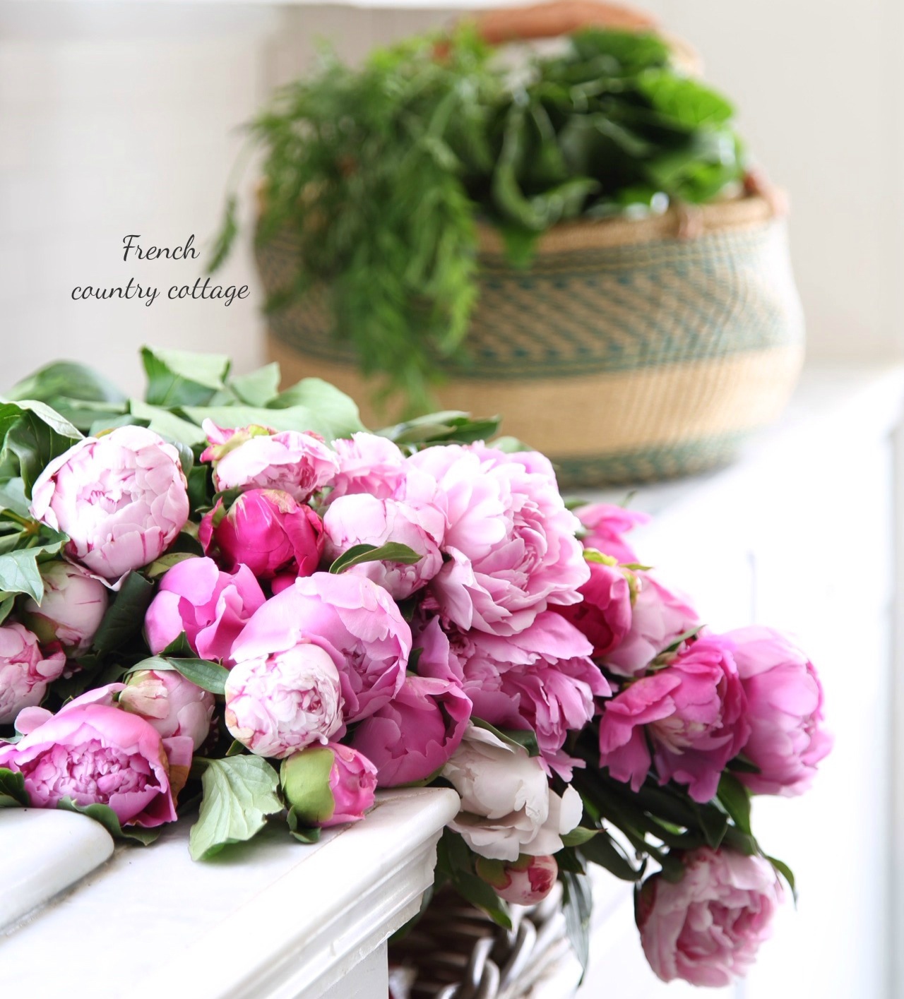 Random Saturday~Peonies & french bread - French Country Cottage