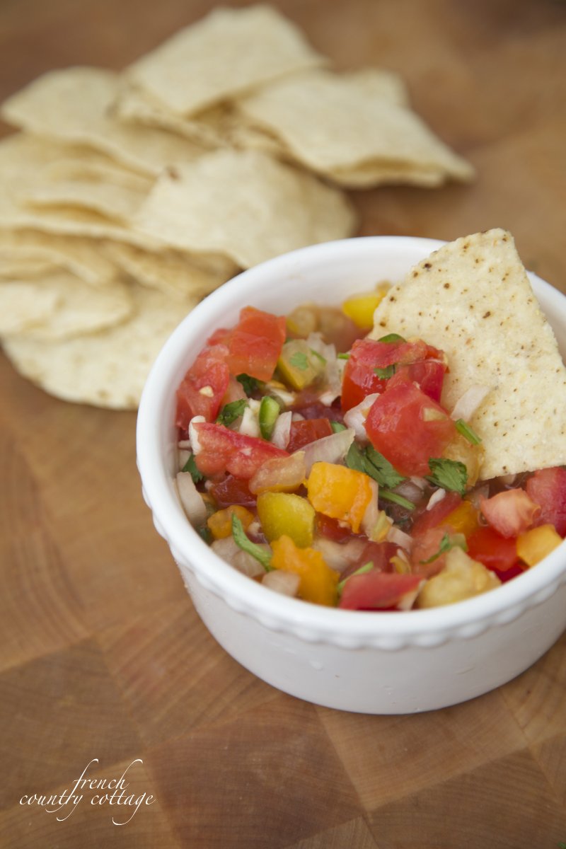 Weekend Entertaining~ Fresh Salsa - French Country Cottage