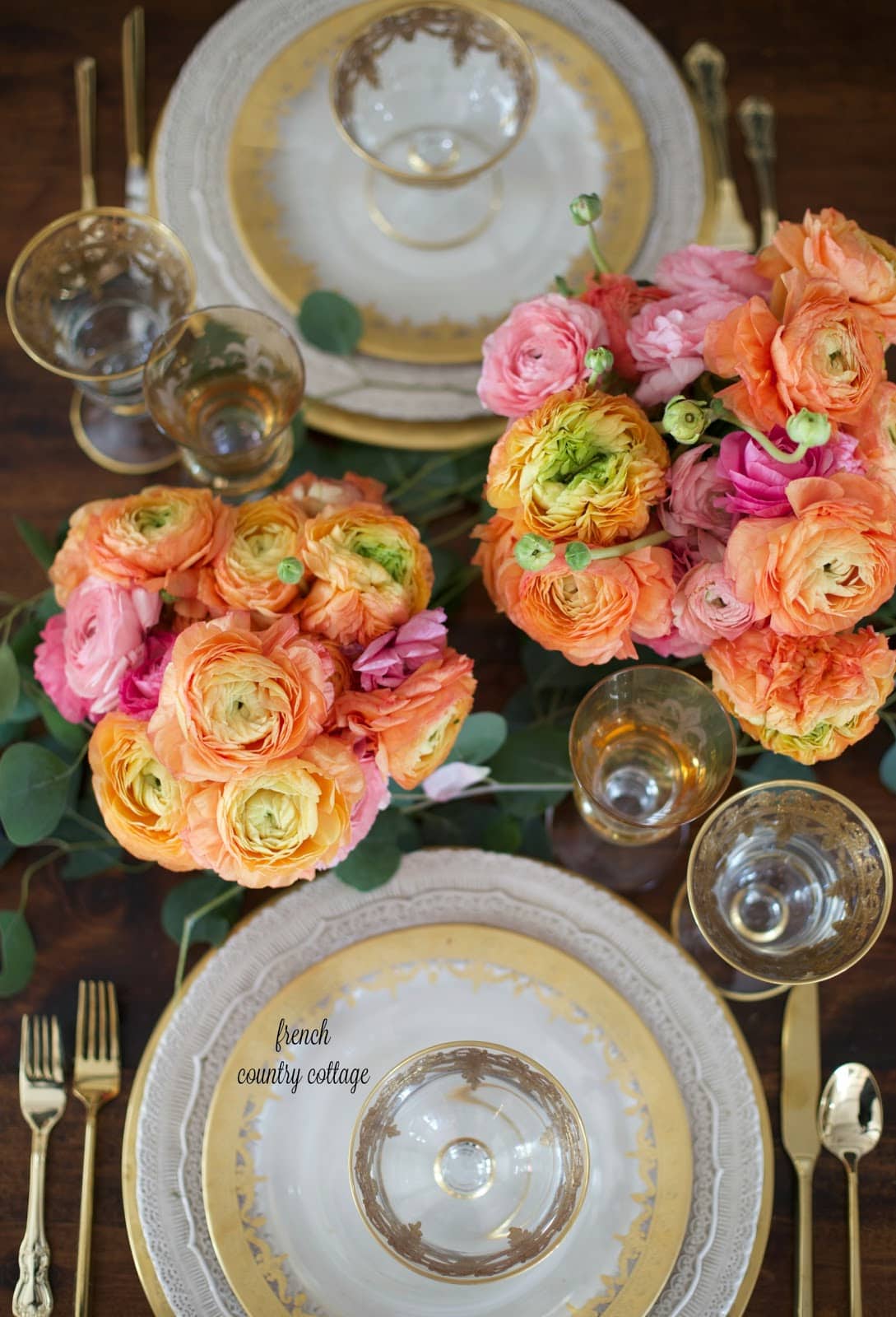 Bold and Beautiful Friday- Orange, Pink & Gold - French Country Cottage