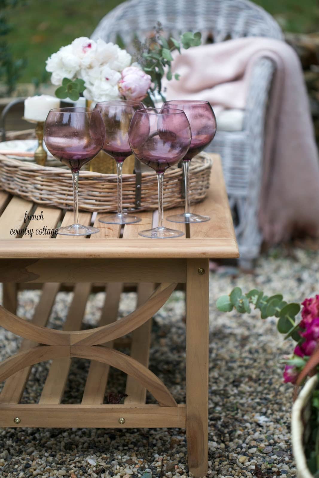 A fresh look on the patio for spring - French Country Cottage