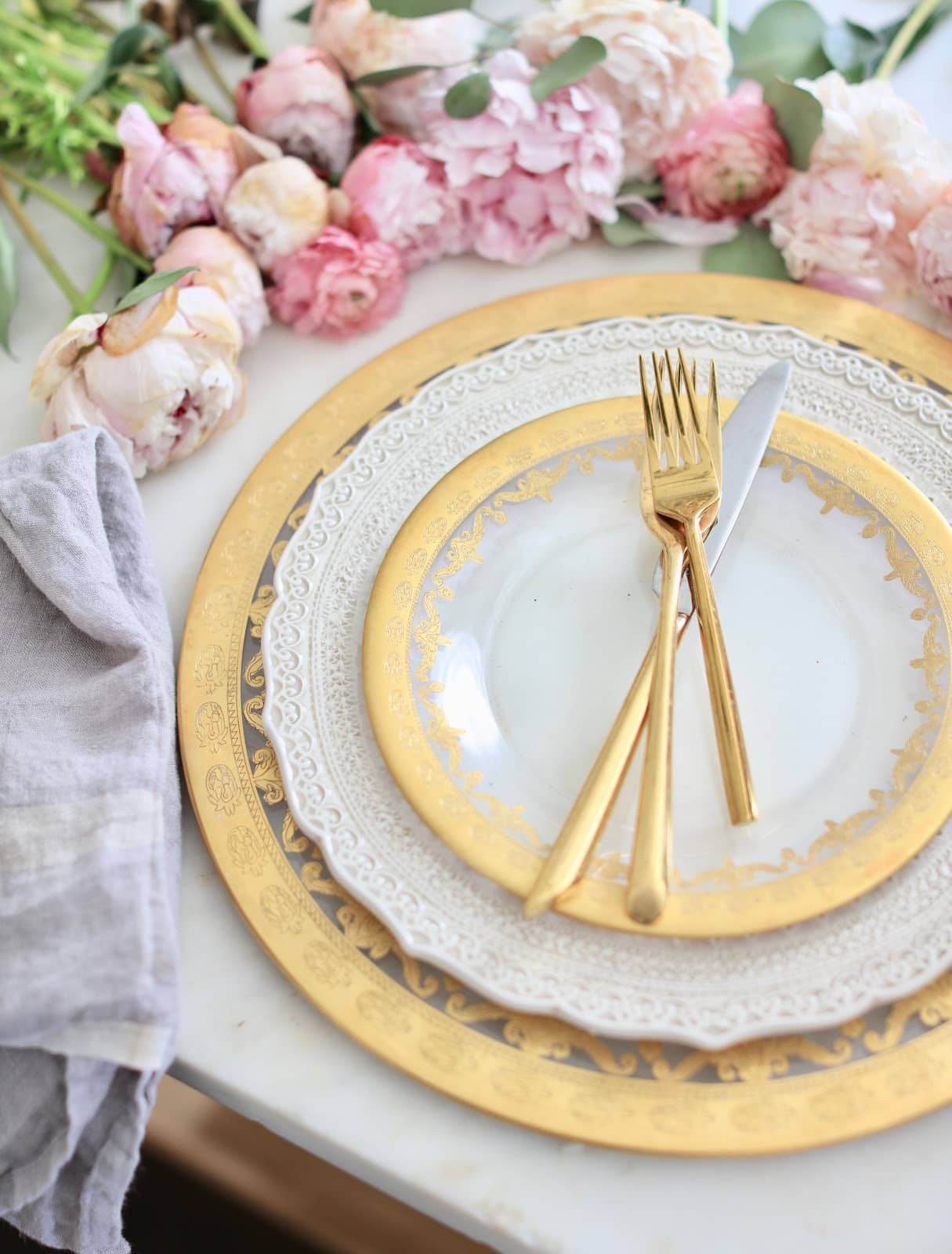 3 ideas on a dime- Romantic inspired place settings - French Country ...