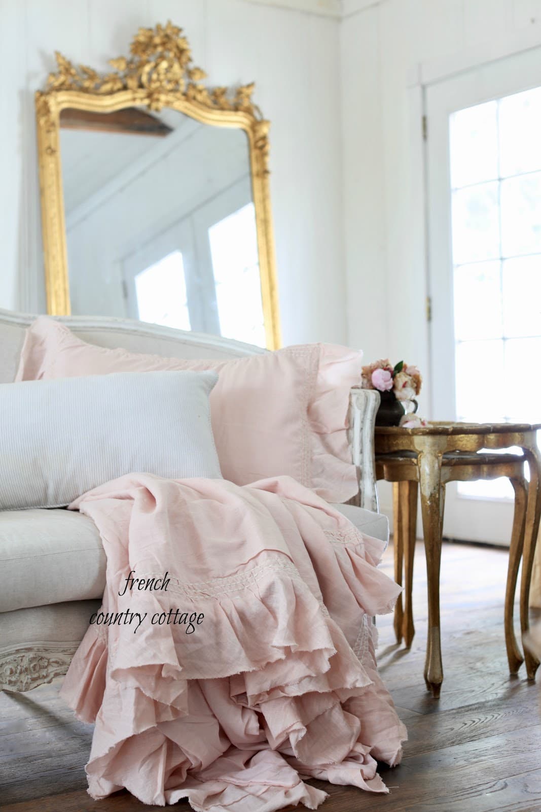 10 Favorite Blush linens for your bedroom - French Country Cottage