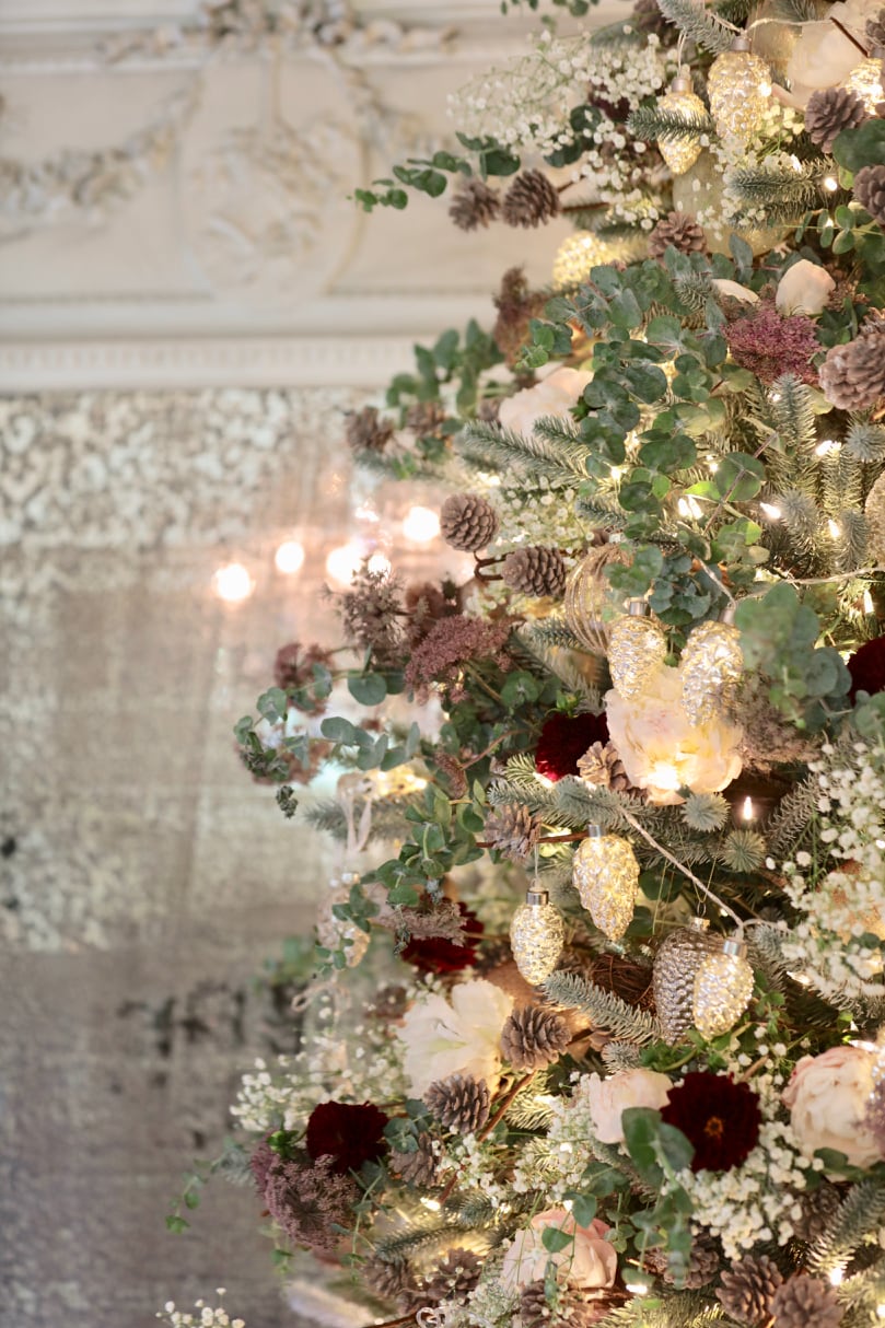 Summer Floral Christmas Tree - French Country Cottage