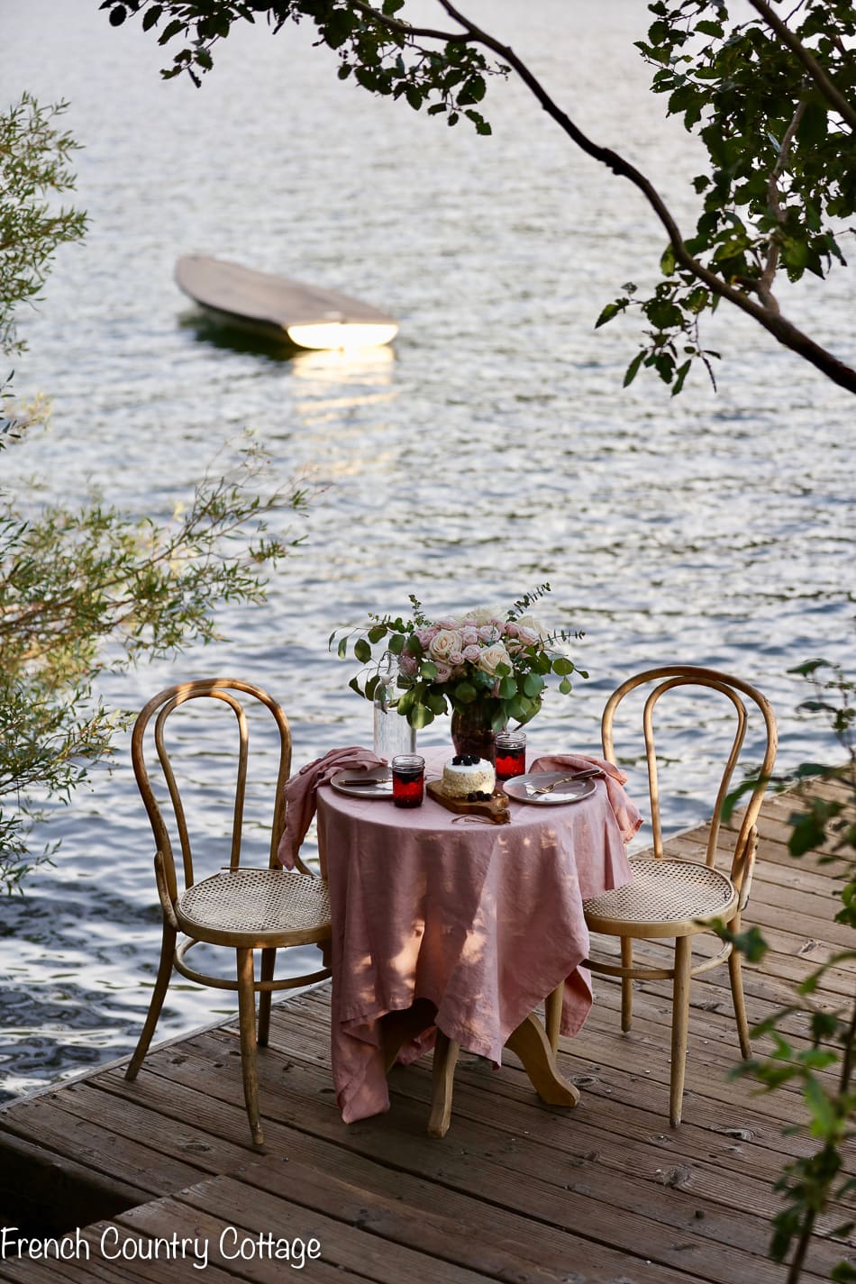 Table for Two on the dock & Fresh Blackberry Lemonade - French Country ...
