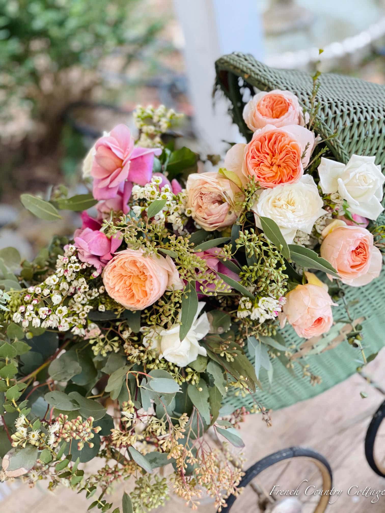 Celebrate: How to Make a Flower Filled Baby Carriage - French Country ...