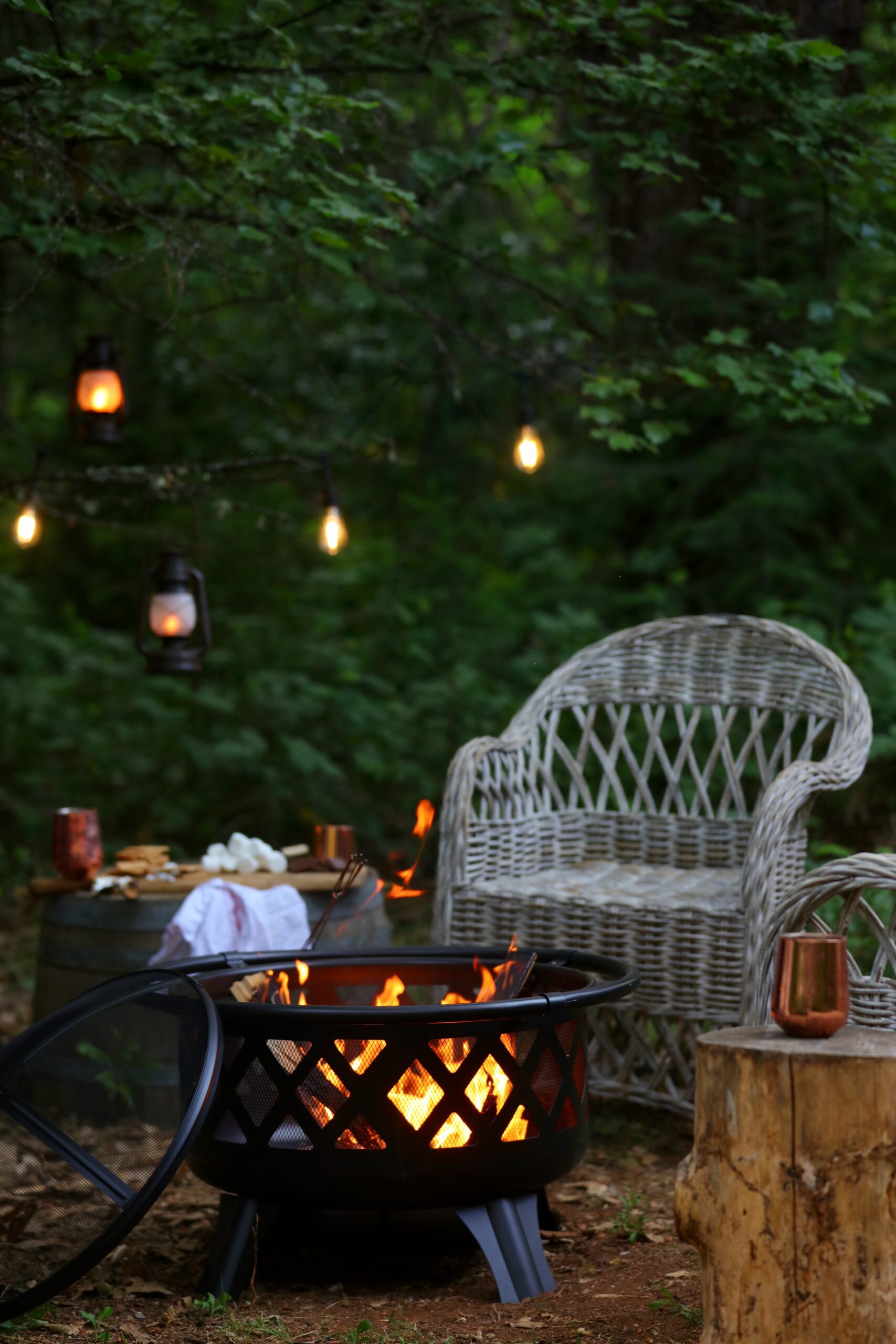 How to Create a Charming Backyard Fire Pit Area - French Country Cottage