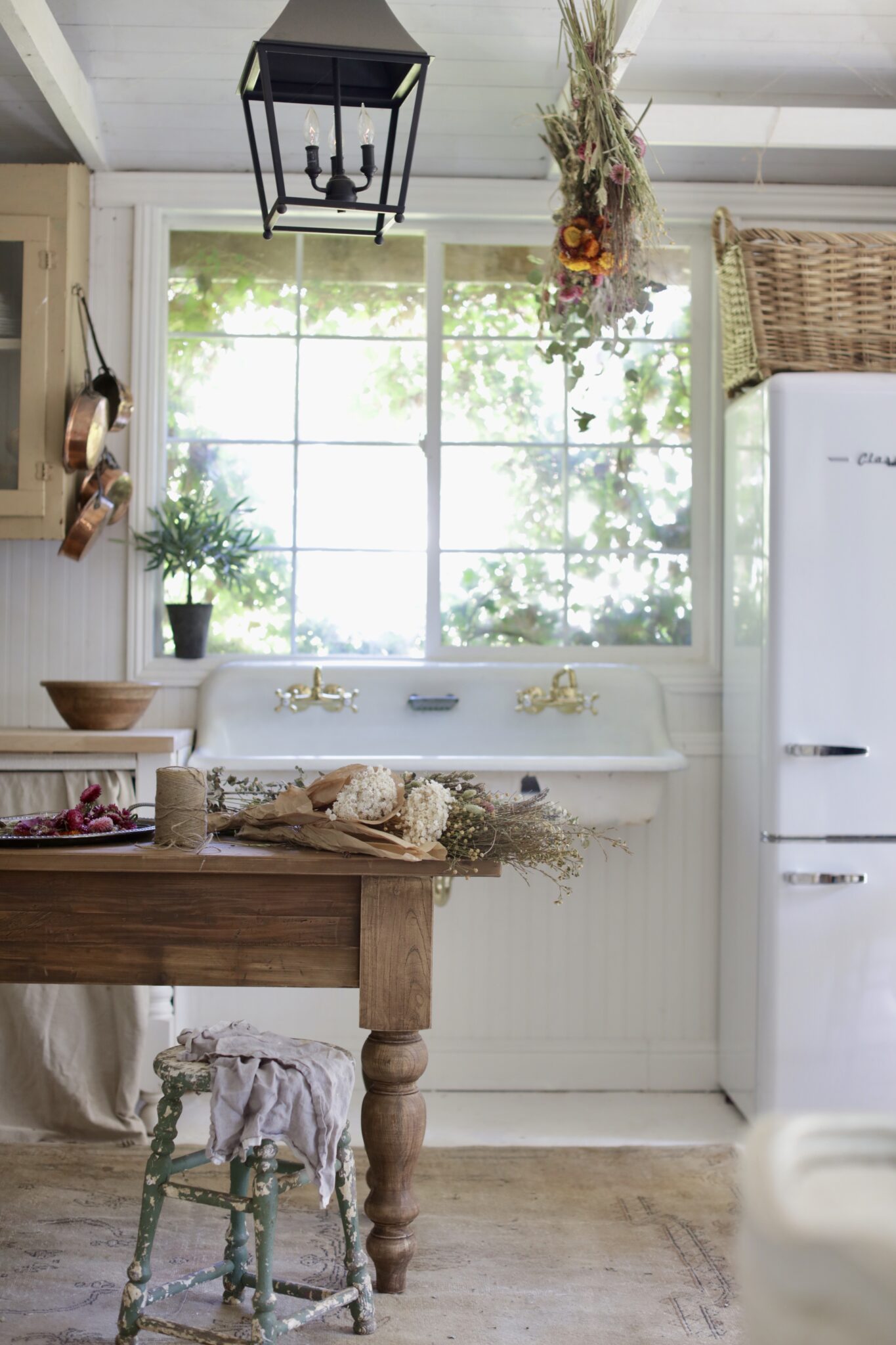 Vintage Cottage Kitchen- Farmhouse Sink & Island Reveal - French ...