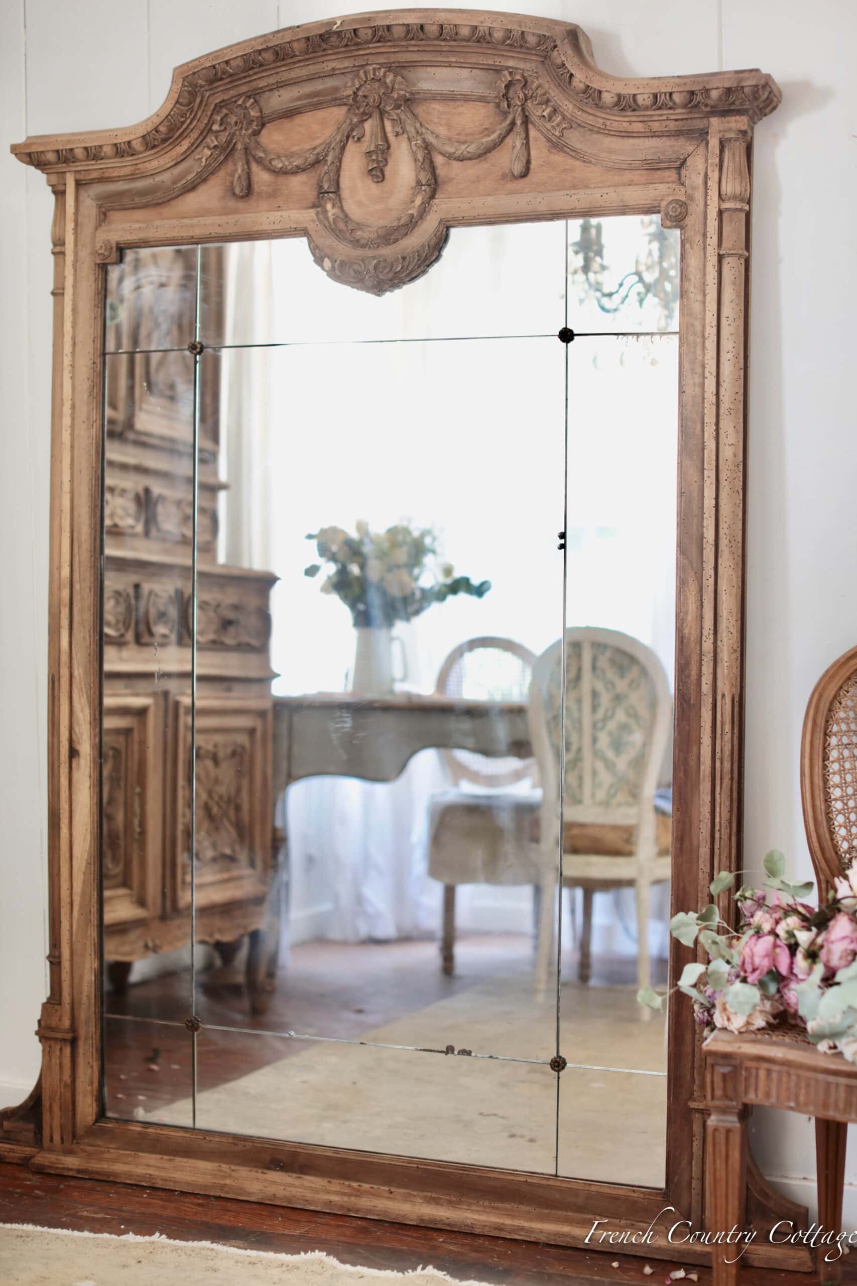 Restoring an Antique Mirror - French Country Cottage