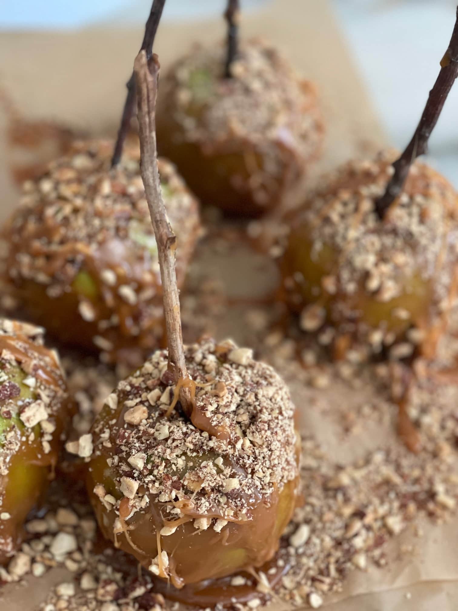 Drizzled Caramel Topped Apples - French Country Cottage