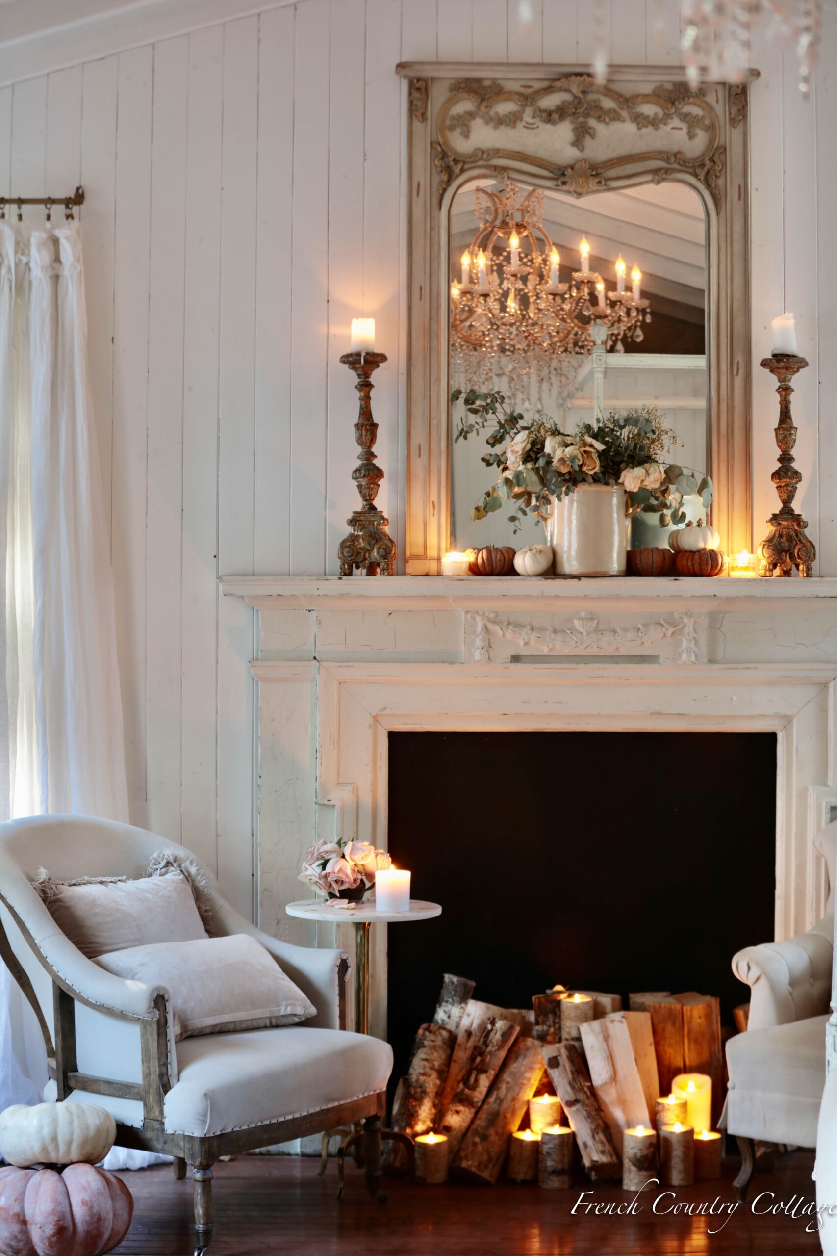 Cozy Autumn Bedroom Tour - French Country Cottage