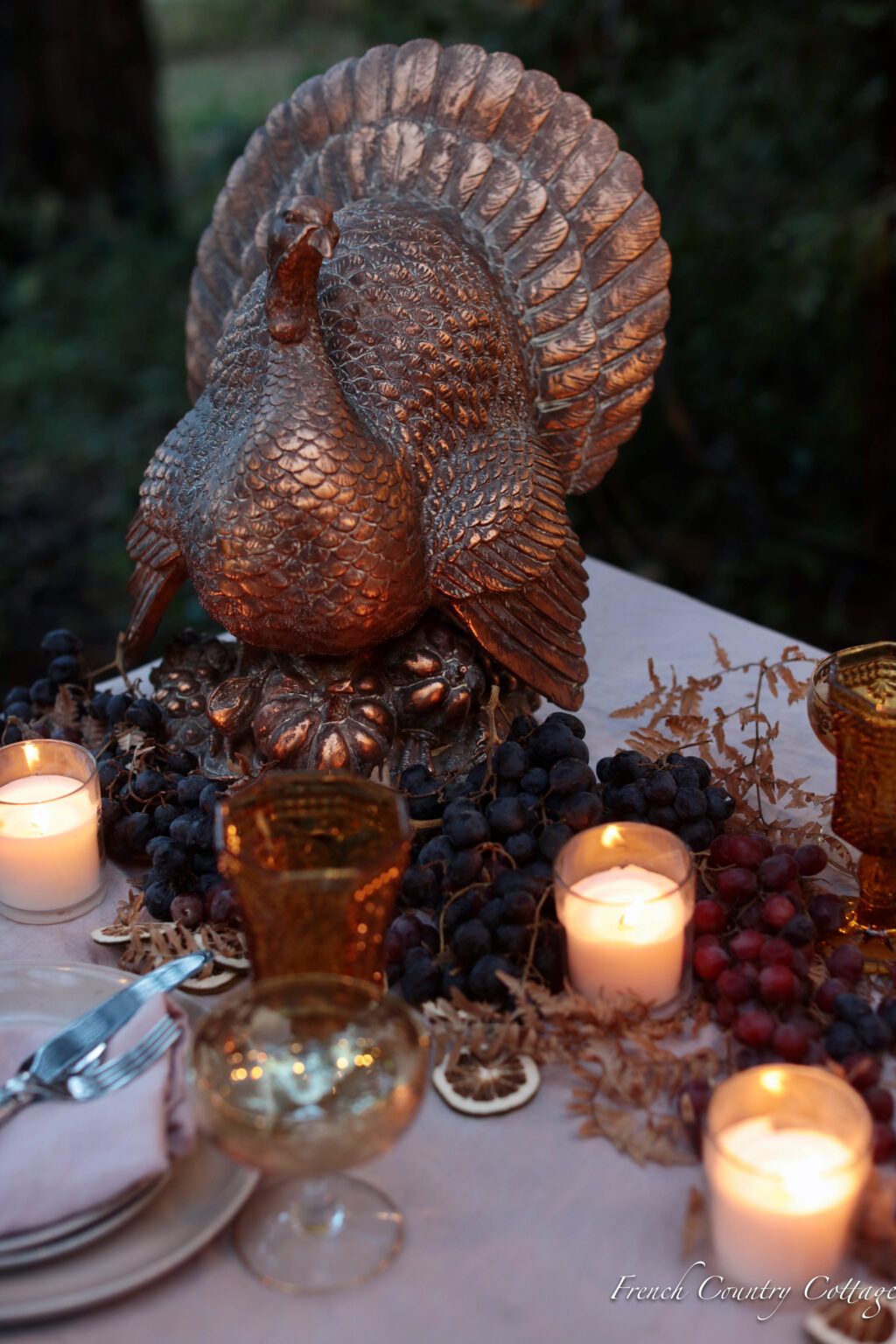 Romantic Thanksgiving Table Inspiration - French Country Cottage