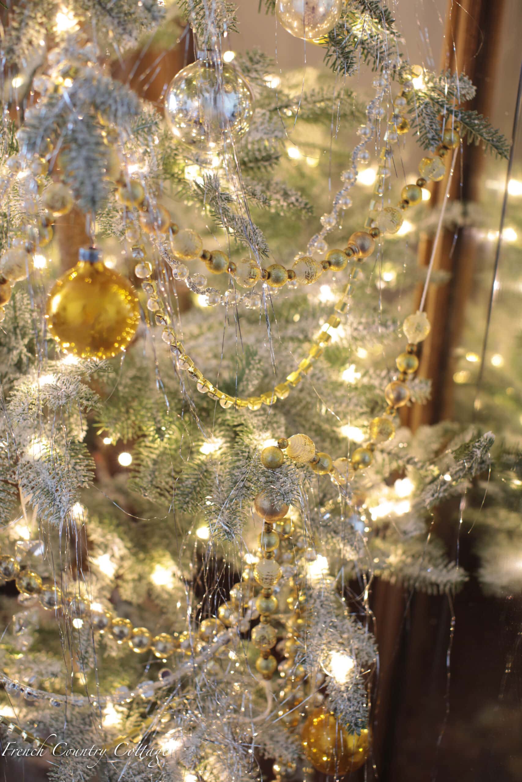 Charming Wispy Christmas Tree - French Country Cottage