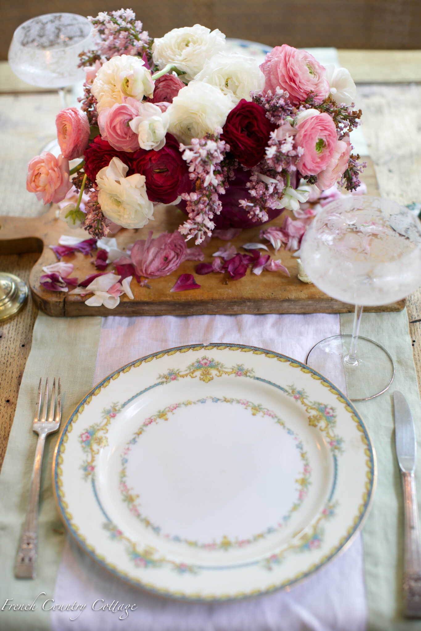 Beautiful Easy Cabbage Flower Arrangement - French Country Cottage