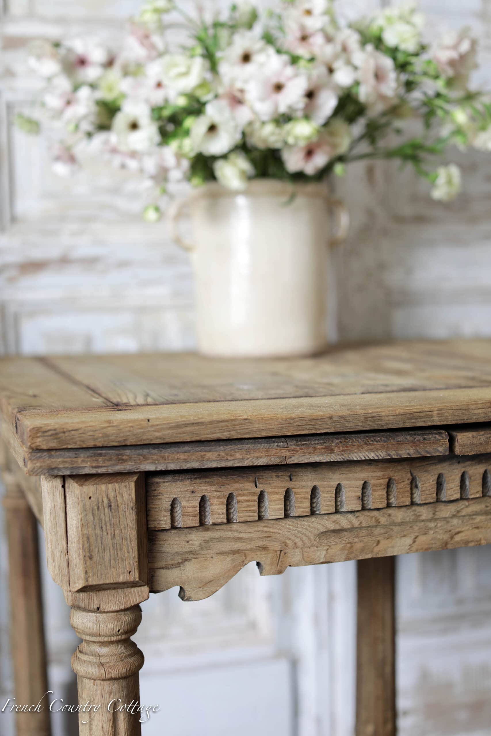 DIY Beautiful Antique Table Renovation REVEAL - French Country Cottage