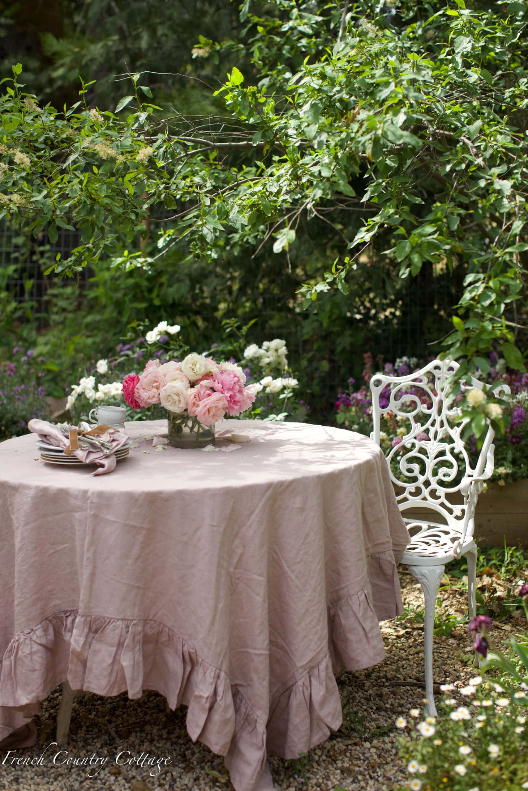 Garden Table - French Country Cottage