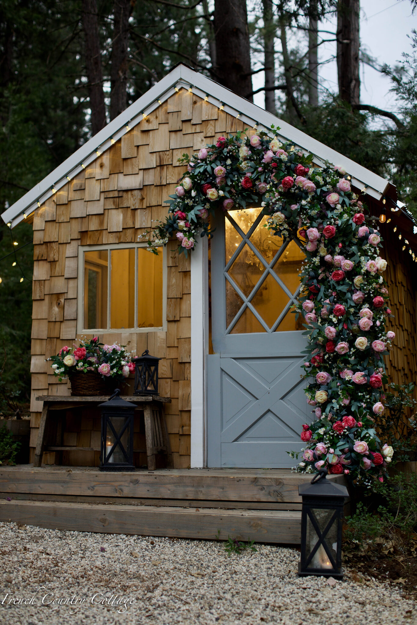 How To Create a spring Doorscape - French Country Cottage