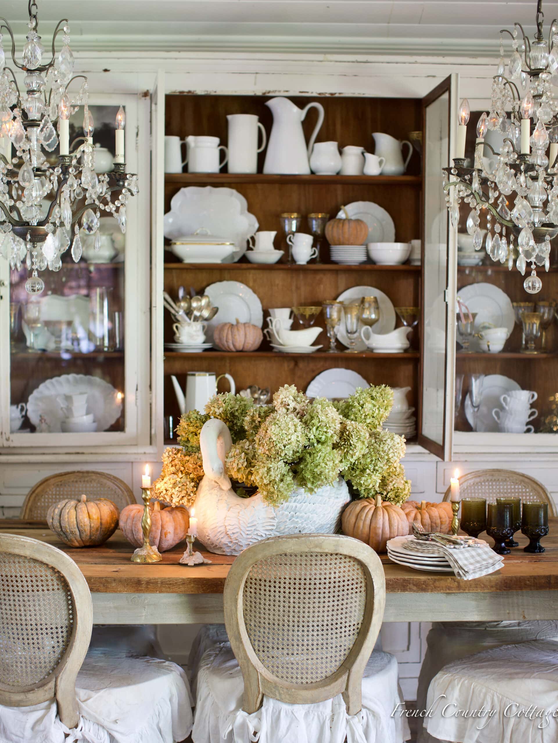Cozy Autumn Dining Room - French Country Cottage