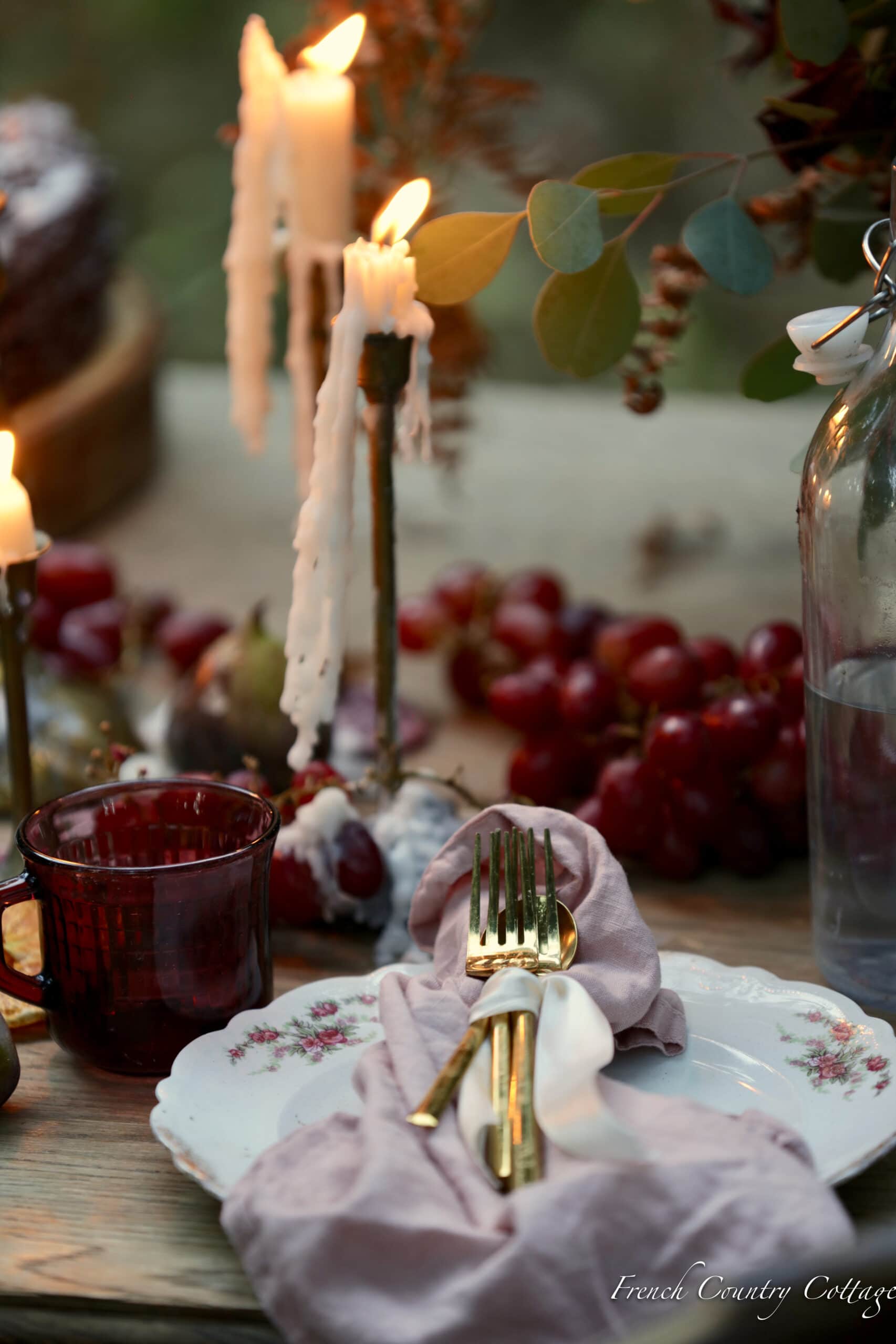 Autumn Candlelight - French Country Cottage