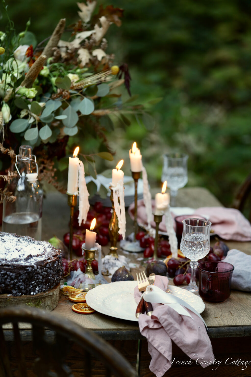 Autumn Candlelight - French Country Cottage