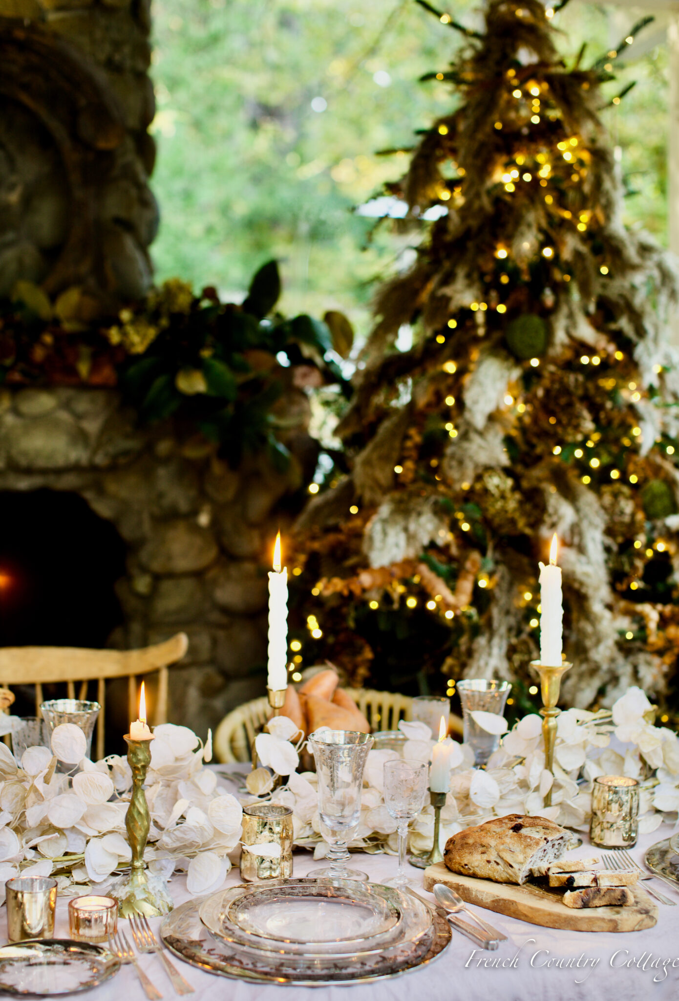 Neutral Palette Thanksgiving Table - French Country Cottage