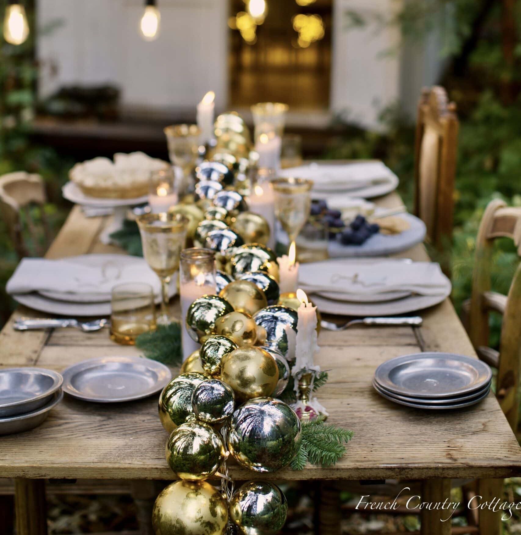 Tips for a magic filled holiday table - French Country Cottage