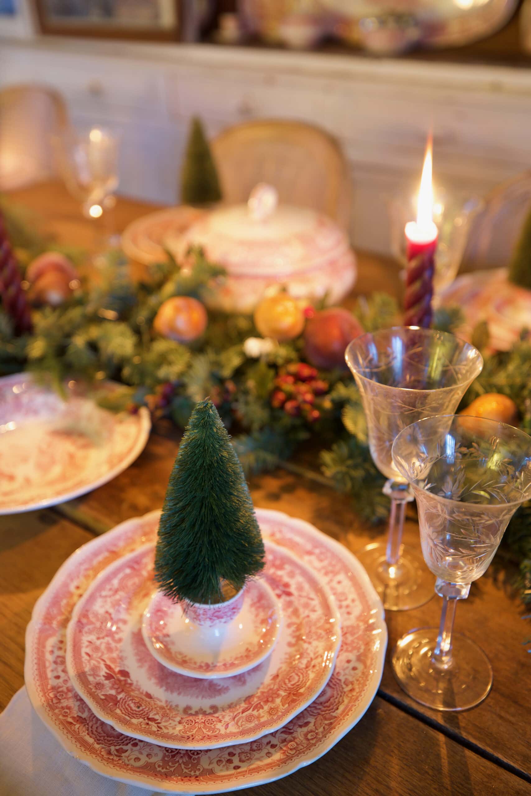 Place Setting Christmas Tree - French Country Cottage