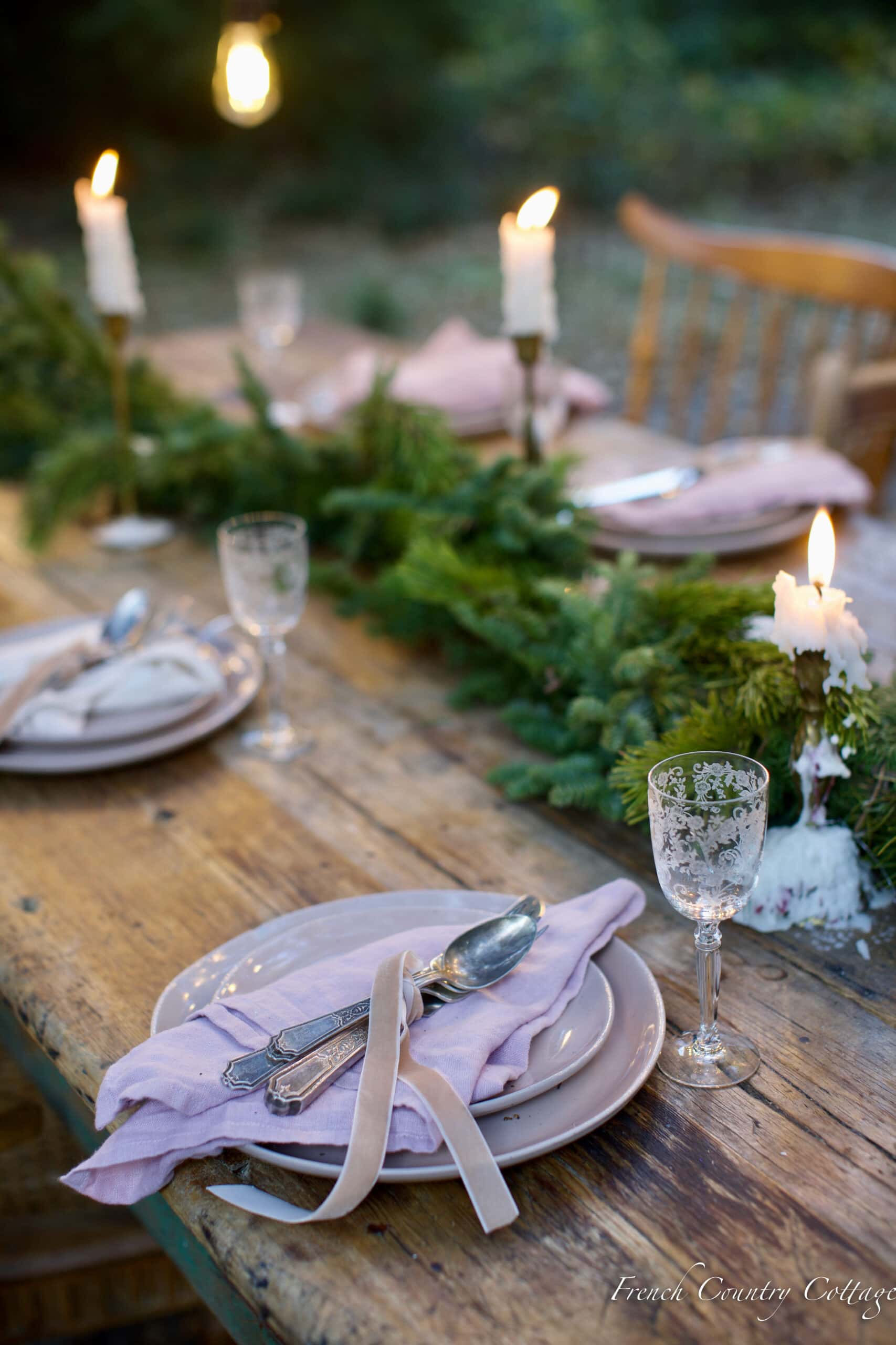 Antique Farm Table - French Country Cottage
