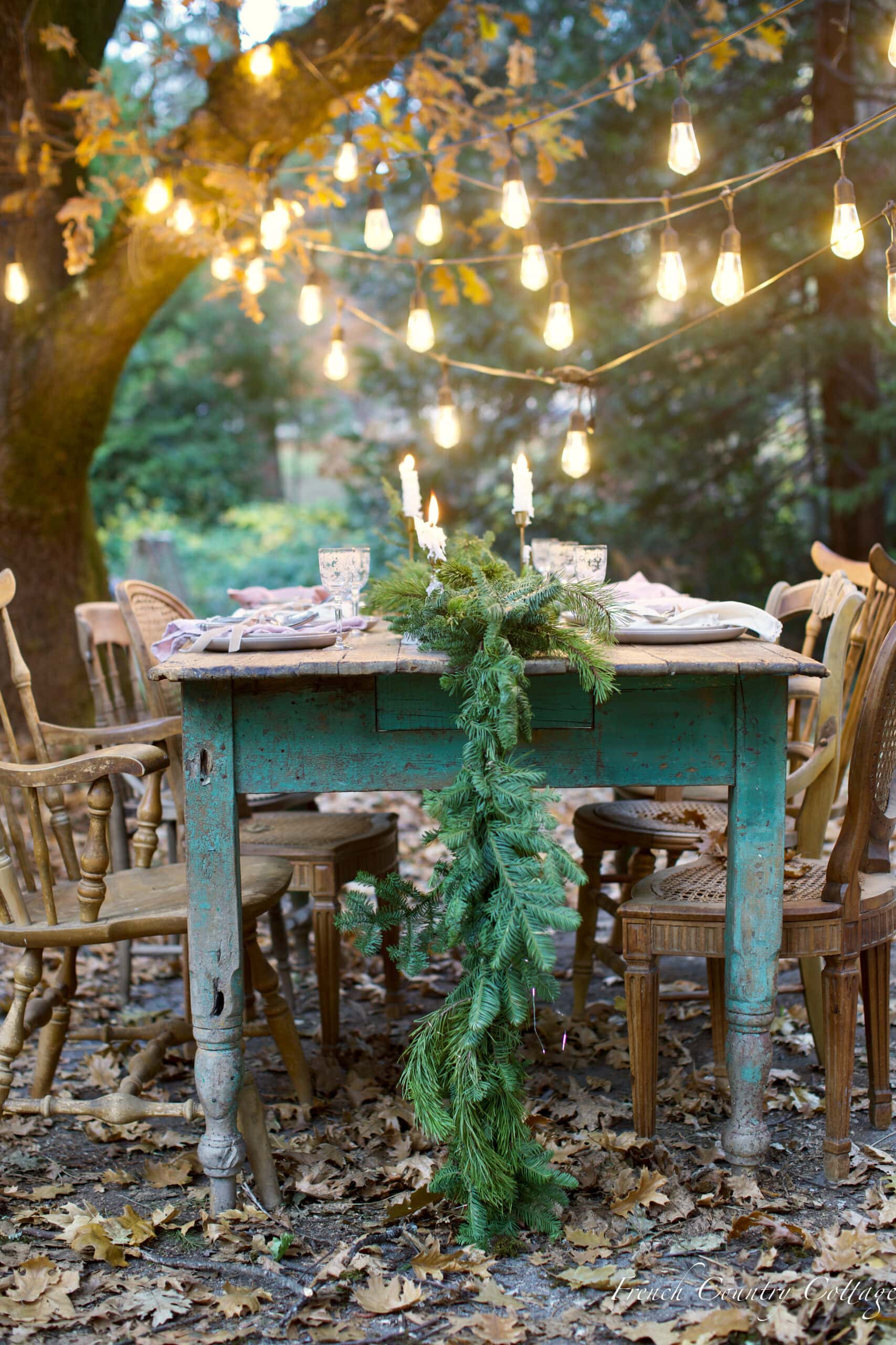 Antique Farm Table - French Country Cottage