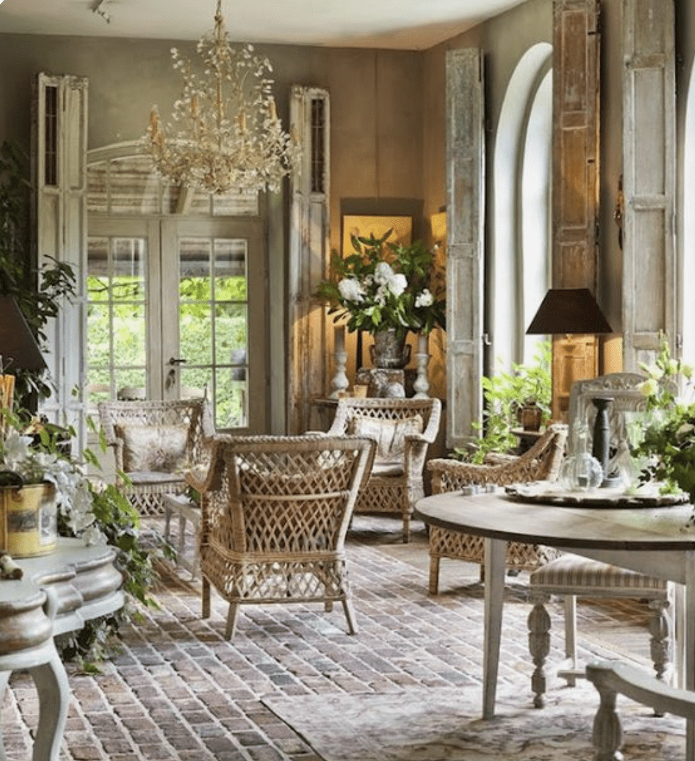 Porch Renovation-Sunroom Ideas - French Country Cottage