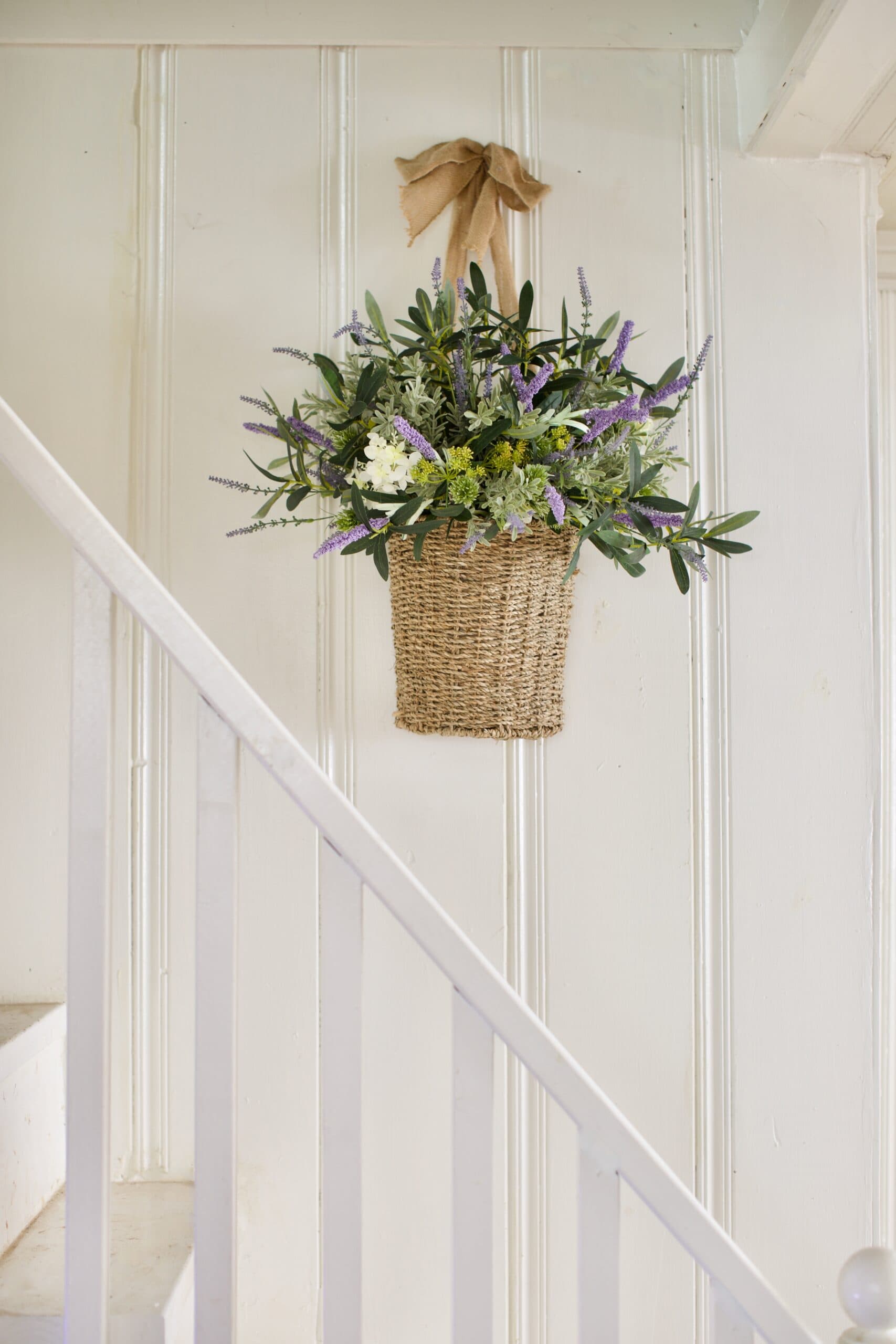 Spring Basket Decor- 5 Ways - French Country Cottage