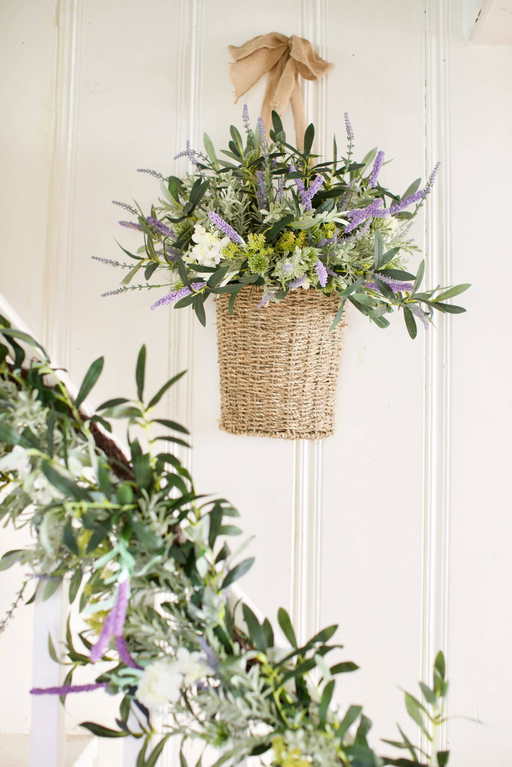 Spring Basket Decor- 5 Ways - French Country Cottage