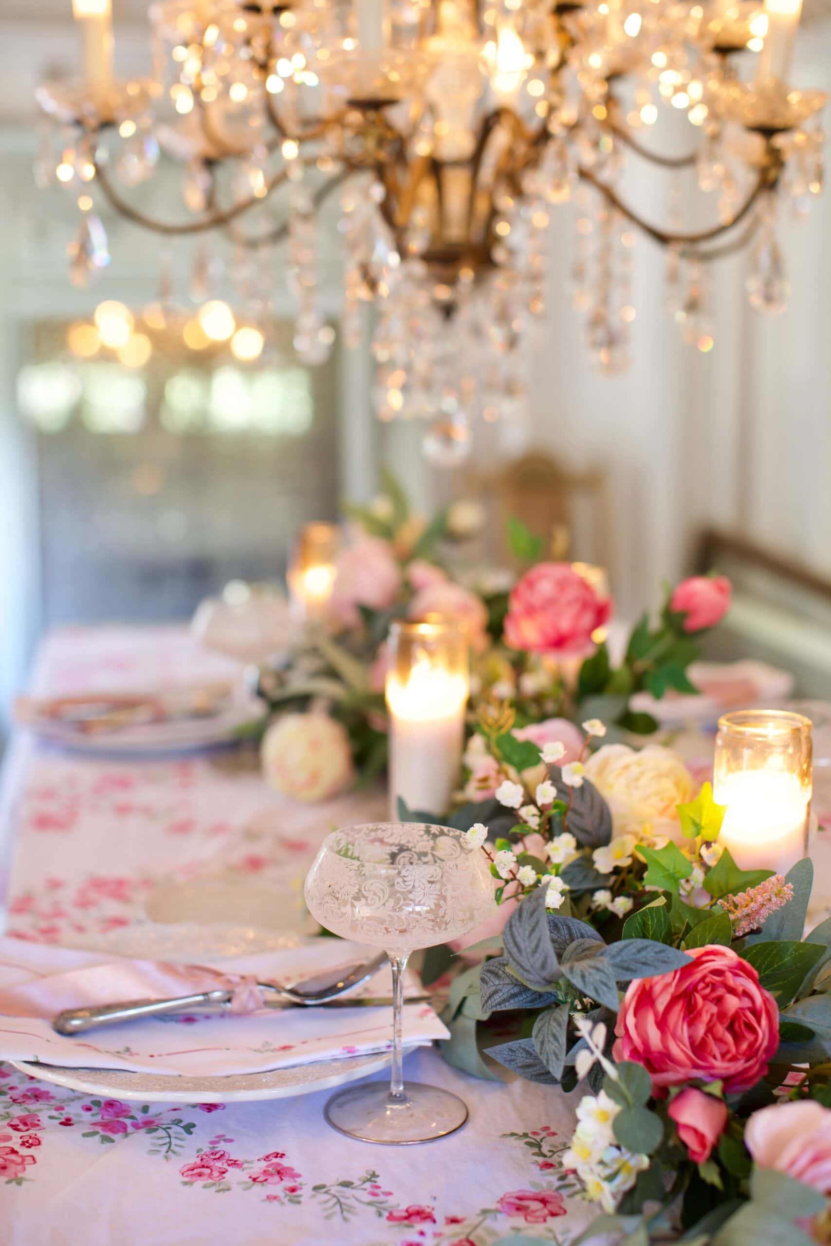 Summer Style- Floral Table Linens - French Country Cottage