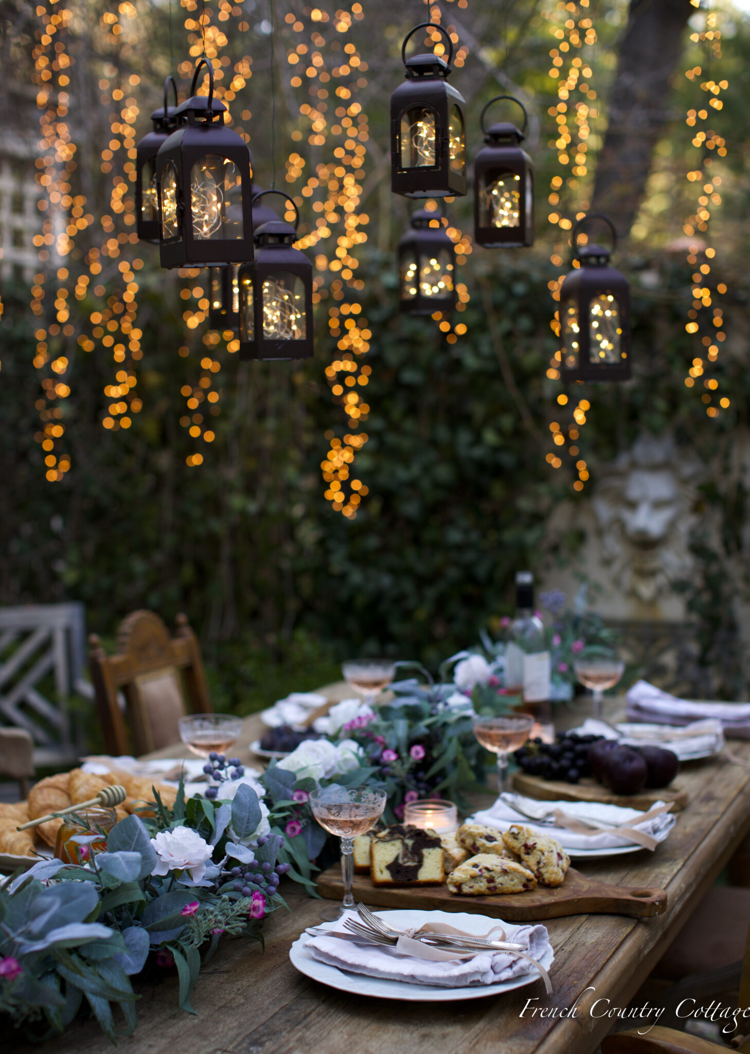 How to create a magic filled table setting - French Country Cottage