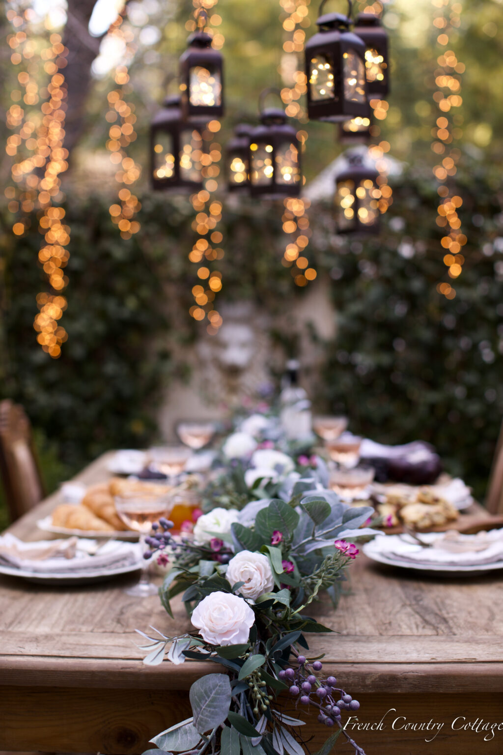 How to create a magic filled table setting - French Country Cottage