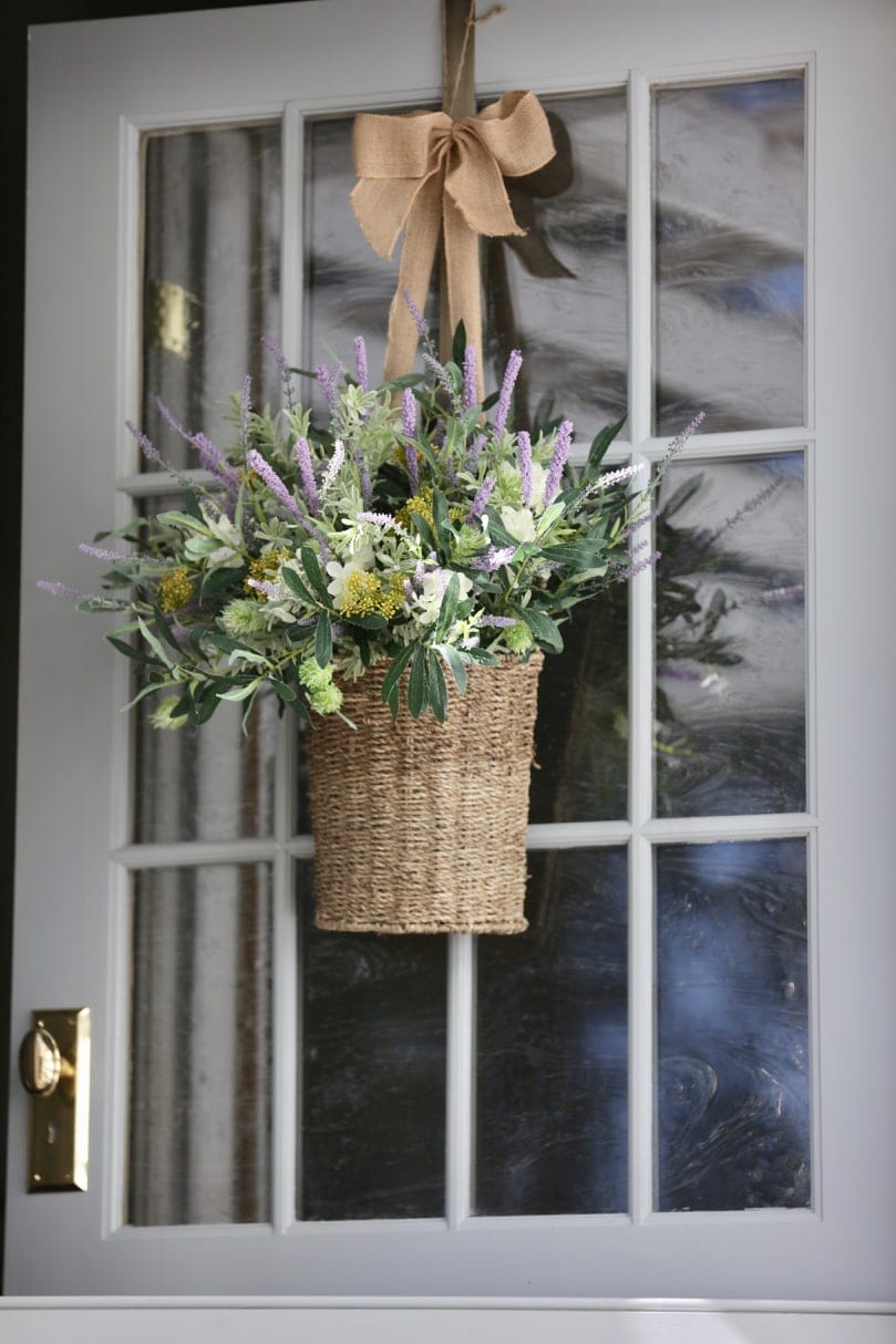 Spring Basket Decor- 5 Ways - French Country Cottage