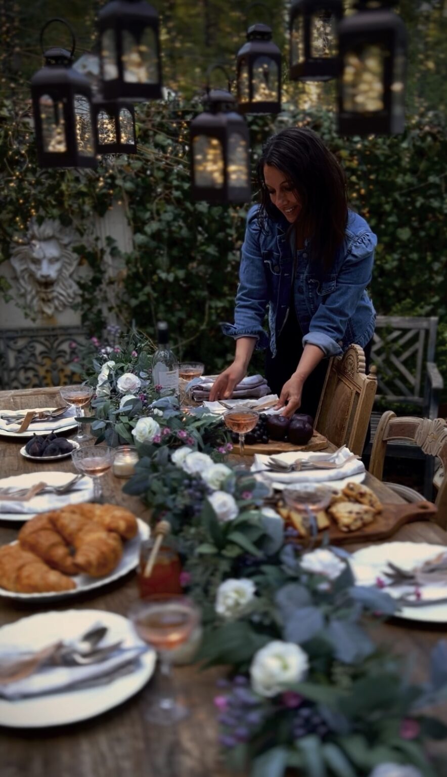 How to create a magic filled table setting - French Country Cottage