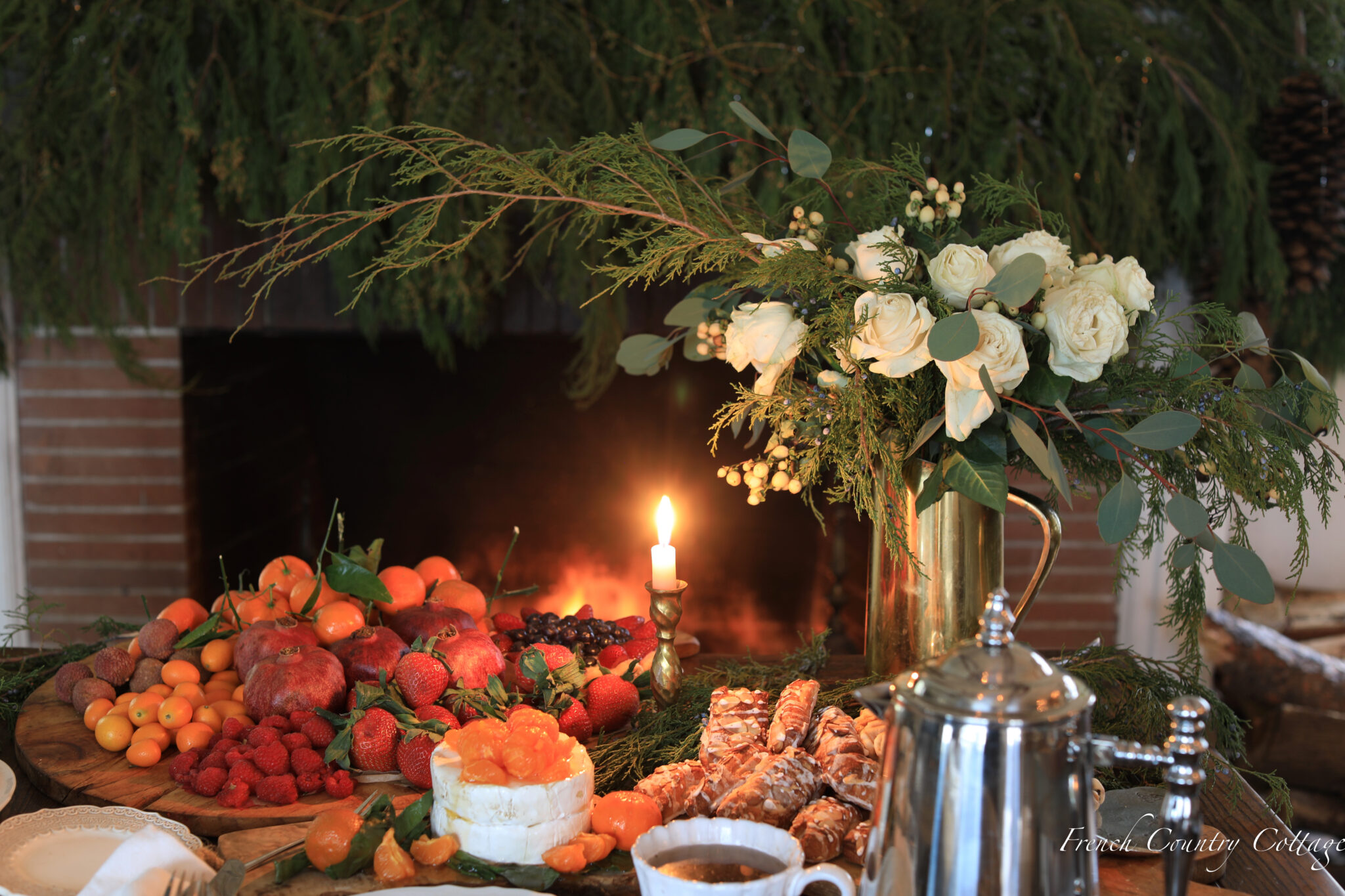 Charming Simple Cozy Fireside Gathering - French Country Cottage