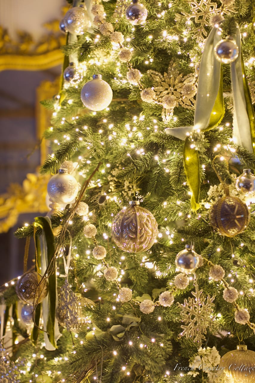 Beautiful Golden Glow Christmas Tree - French Country Cottage