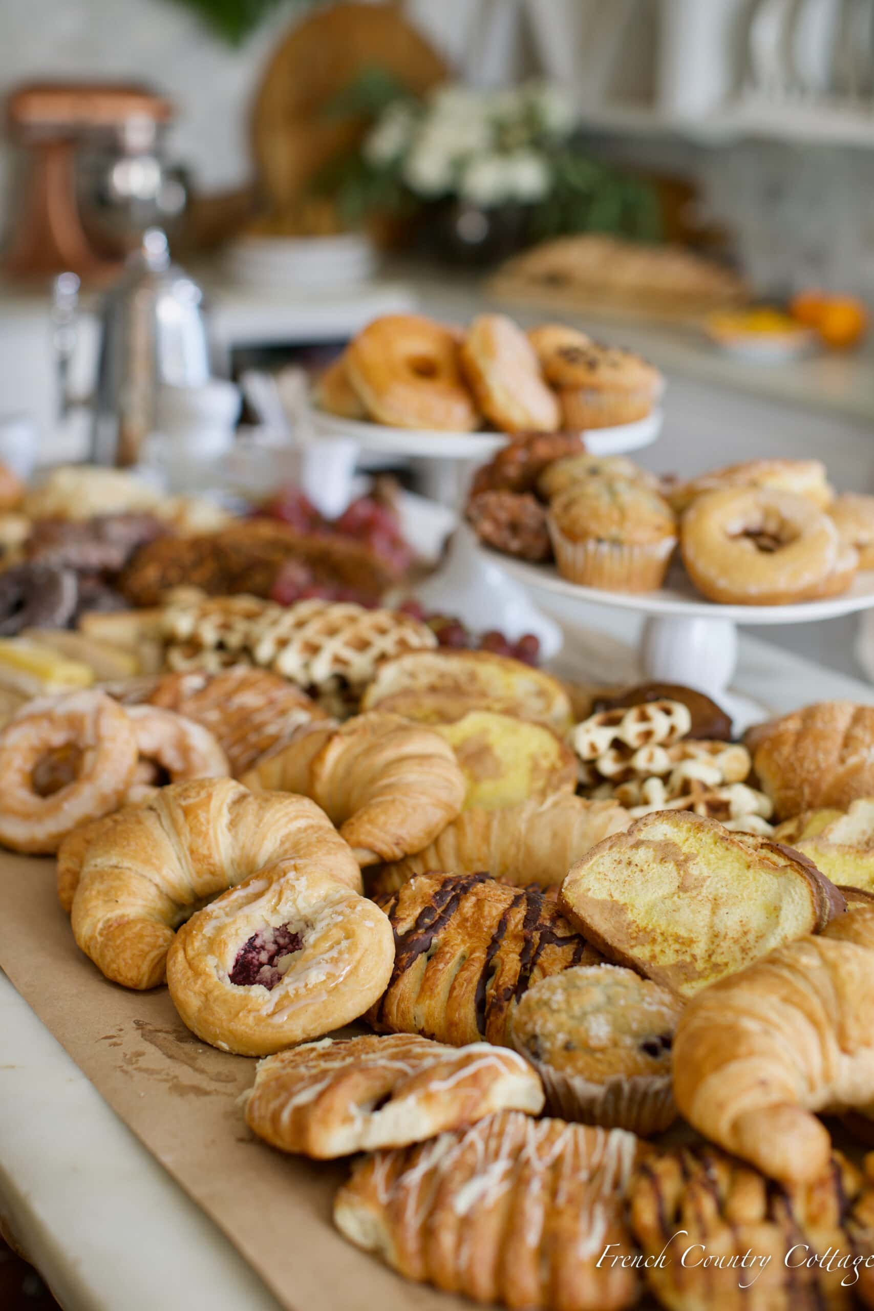Easy Festive Holiday Breakfast Grazing Table - French Country Cottage
