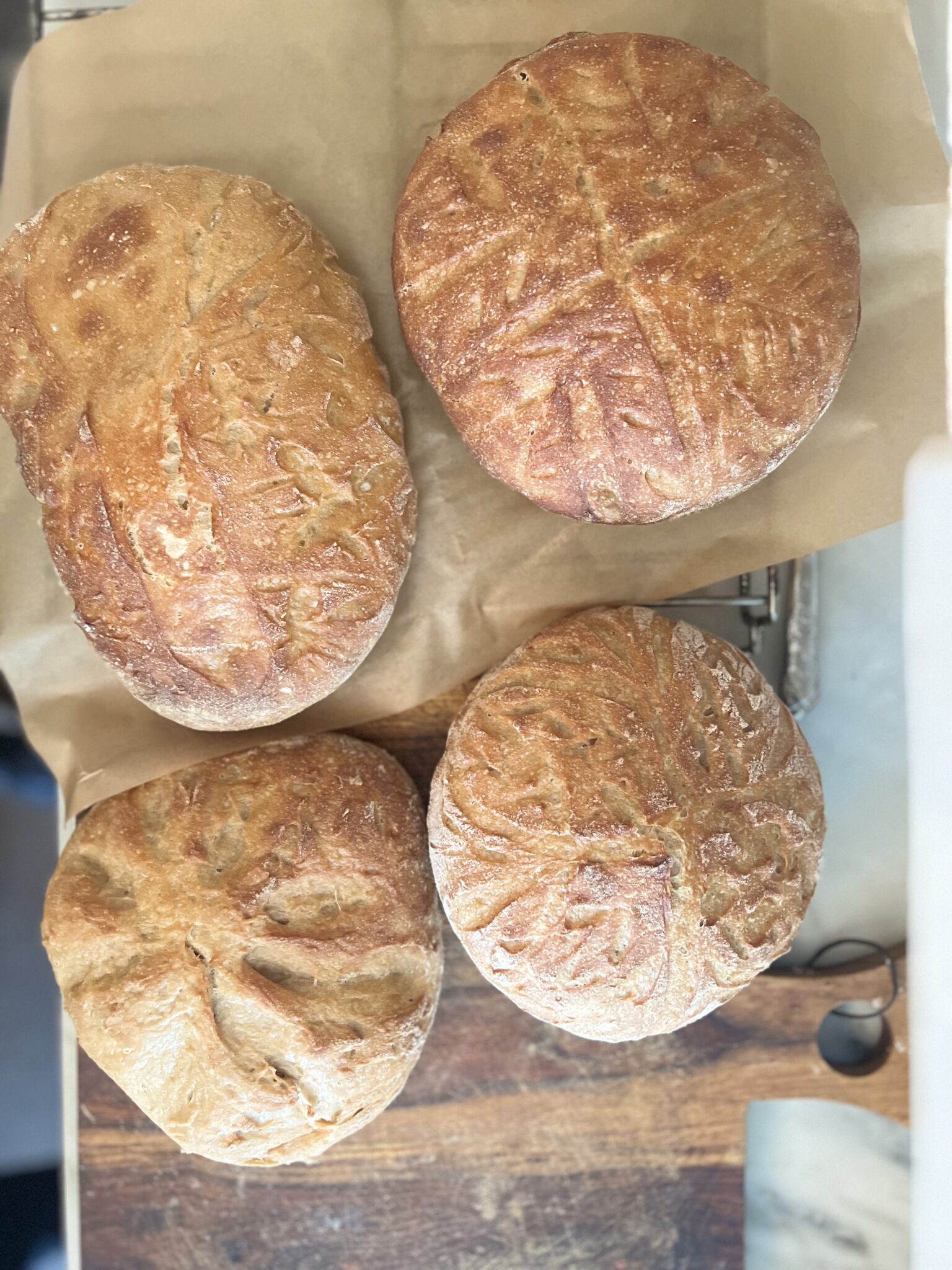 Adventures Baking Delicious & beautiful Sourdough Bread - French ...