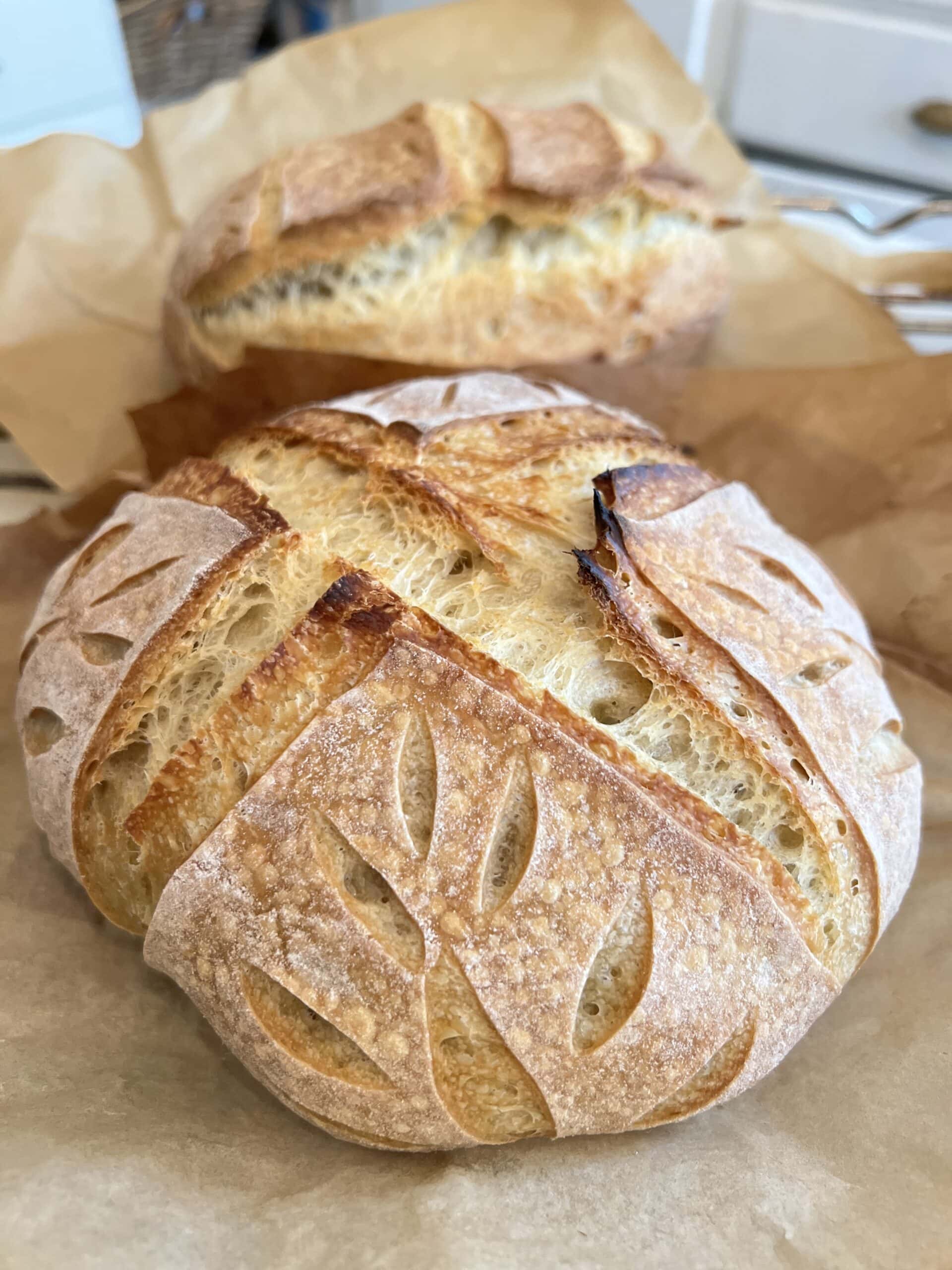 Adventures Baking Beautiful Sourdough Bread - French Country Cottage