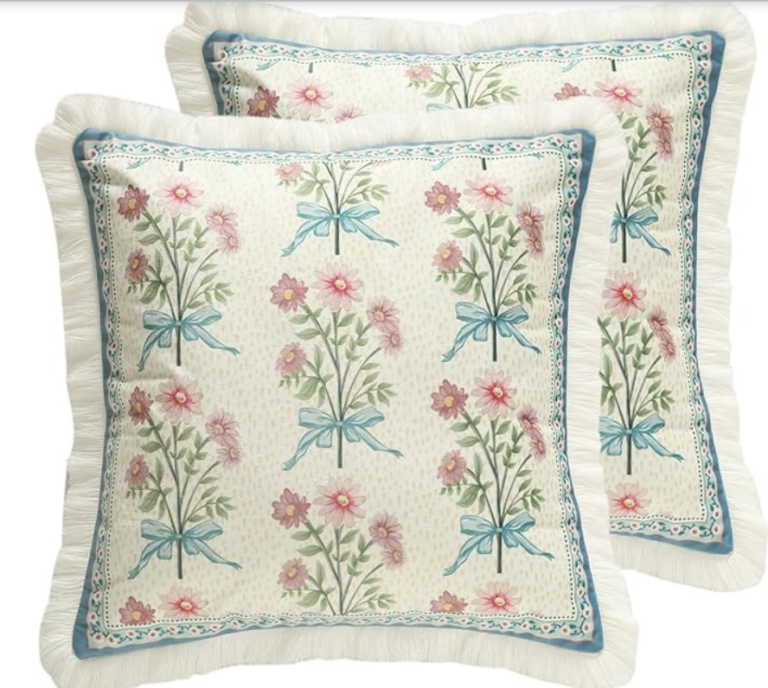18 Beautiful summer style- grandmillenial pillows - French Country Cottage