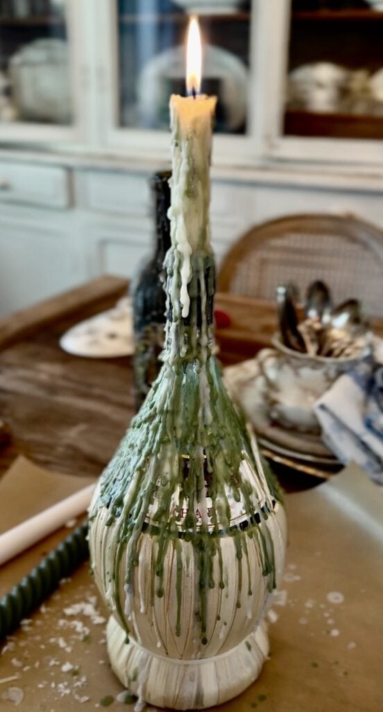 How to Make a Charming Wax Candle Drip Holder - French Country Cottage