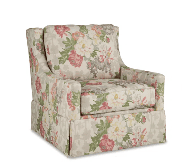 Beautiful Vintage English Cottage Floral Chairs - French Country Cottage