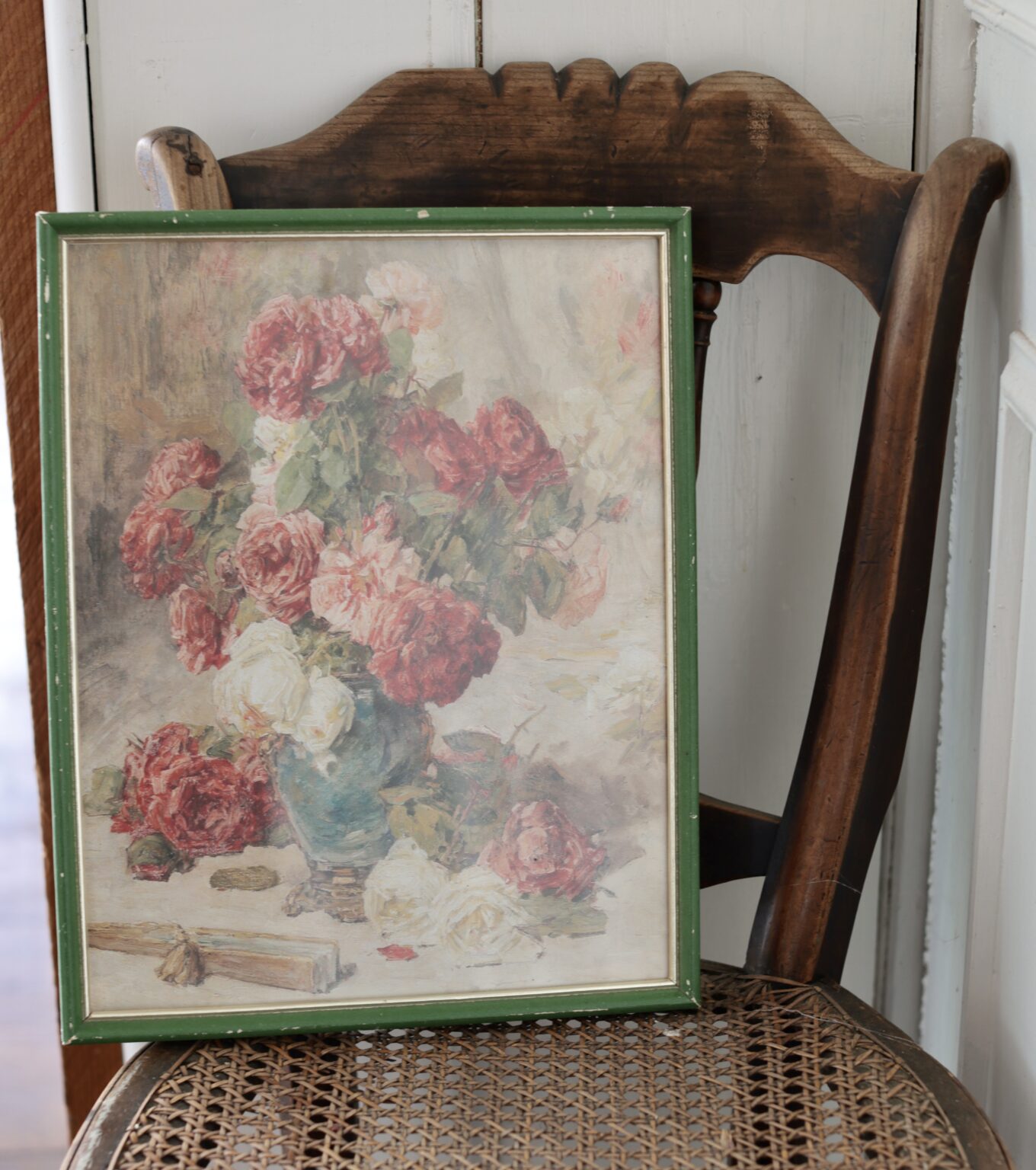 Thrifting Vintage frames & Beautiful Floral Art - French Country Cottage