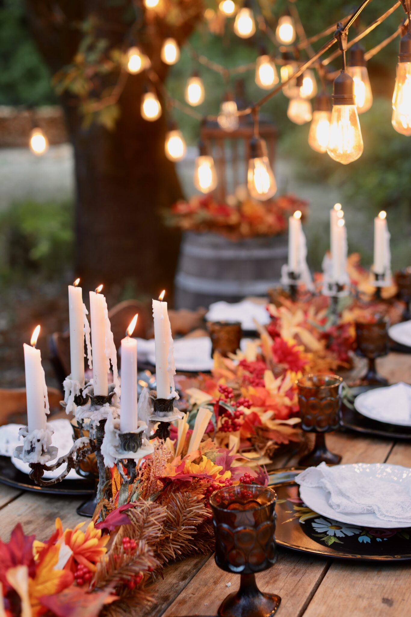 Easy & Beautiful Autumn Abundance Table - French Country Cottage