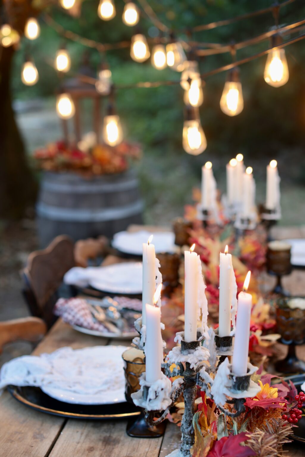 Easy & Beautiful Autumn Abundance Table - French Country Cottage