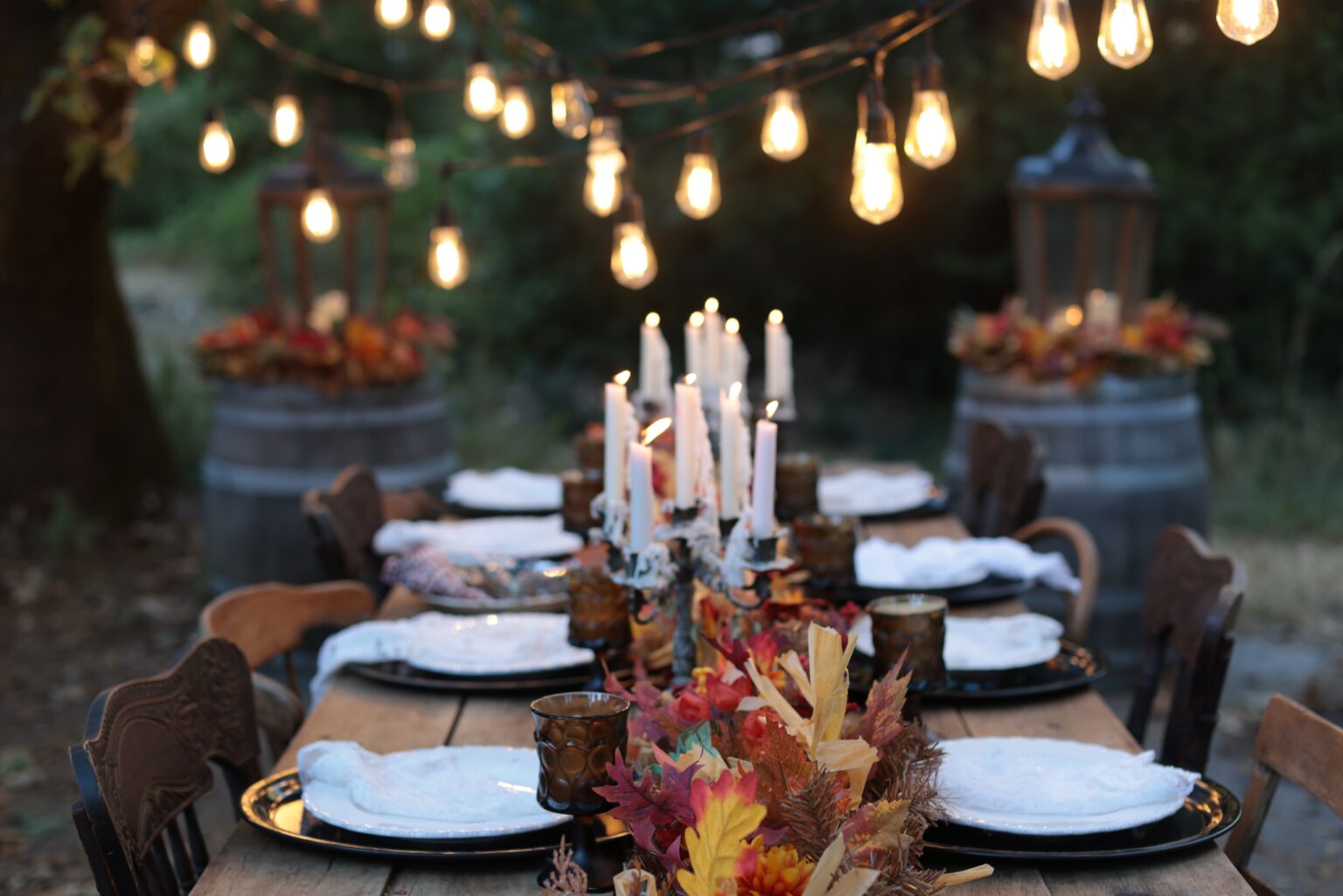 Easy & Beautiful Autumn Abundance Table - French Country Cottage