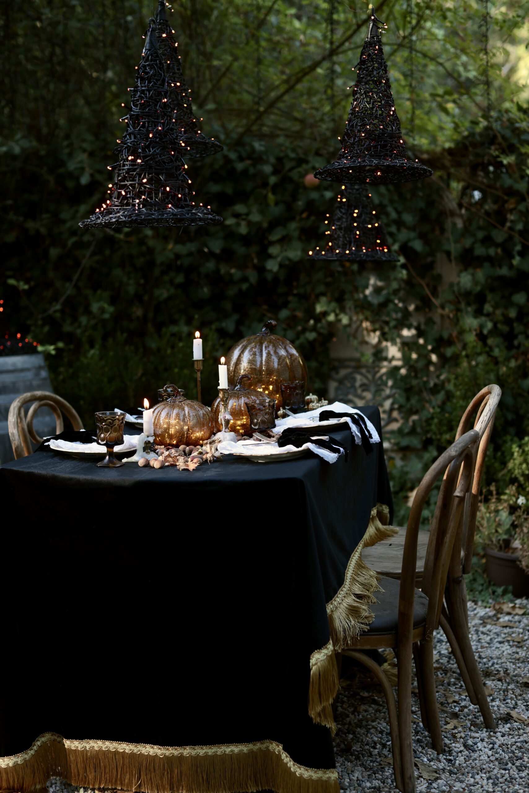 Halloween Magic Table Setting - French Country Cottage